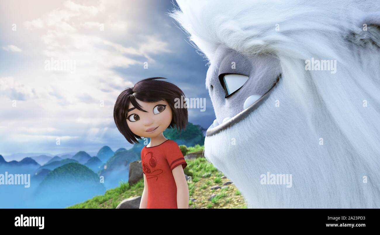 ABOMINABLE, from left: Everest (voice: Joseph Izzo), Yi (voice: Chloe ...