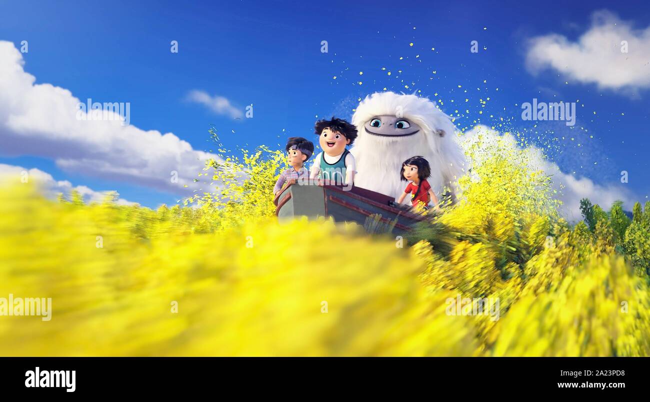 ABOMINABLE, (from left) Jin (voice: Tenzing Norgay Trainor), Peng ...