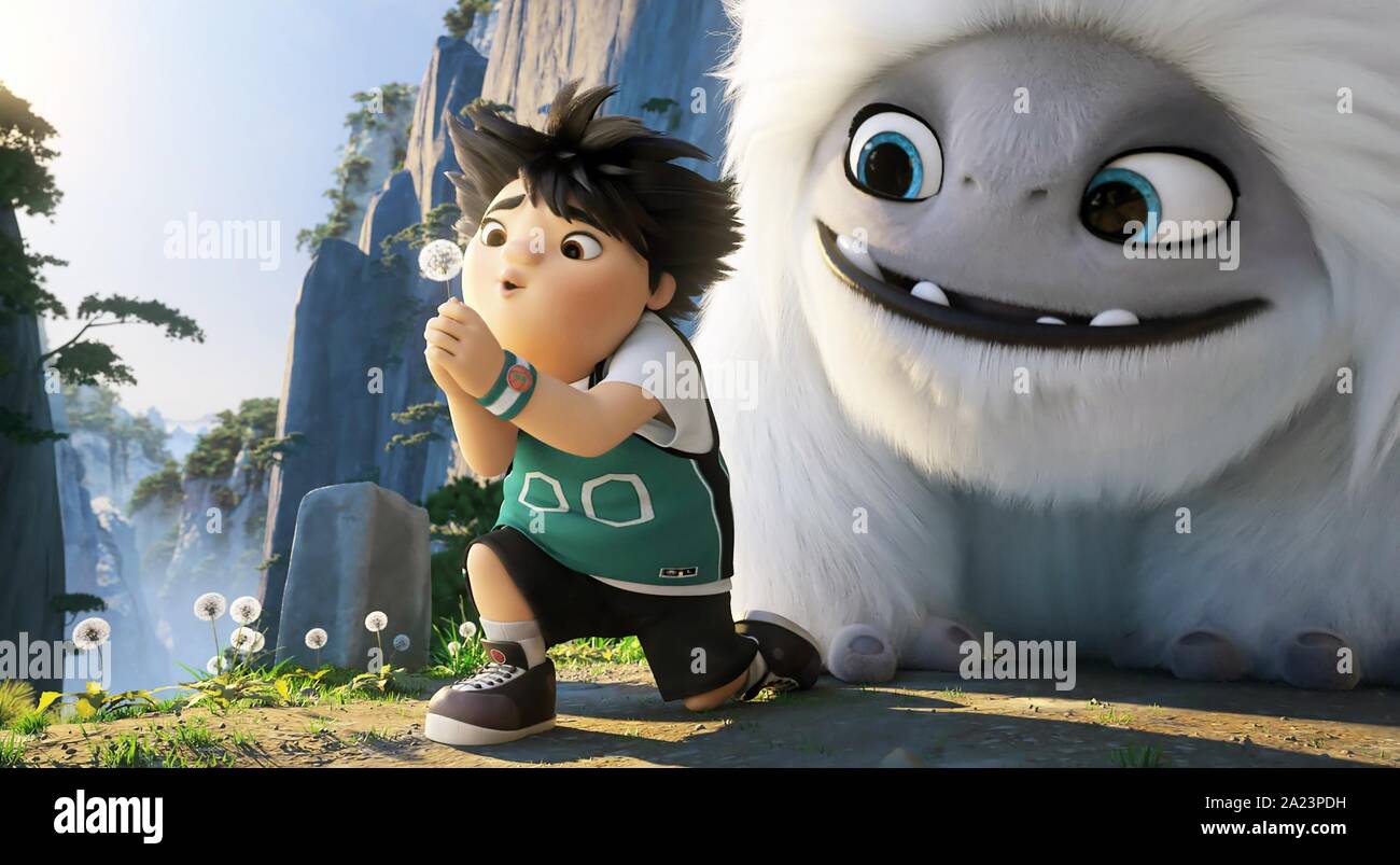 ABOMINABLE, from left: Peng (voice: Albert Tsai), Everest (voice ...