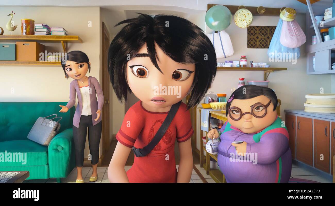ABOMINABLE, from left: Yi s mother (voice: Michelle Wong), Yi (voice ...