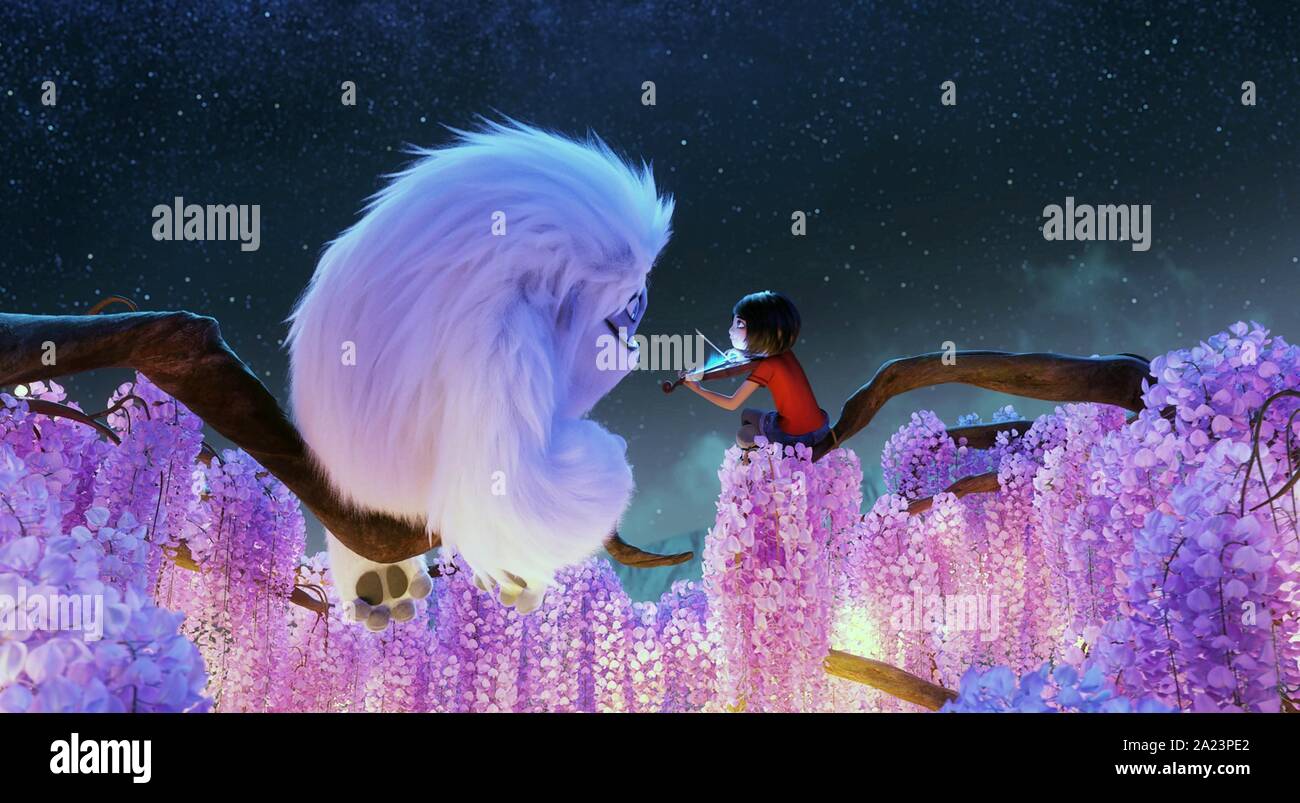 ABOMINABLE, from left: Everest (voice: Joseph Izzo), Yi (voice: Chloe ...