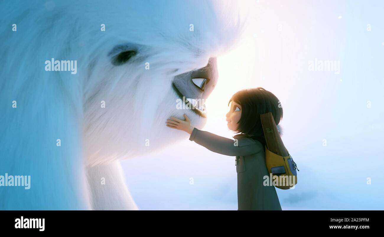 ABOMINABLE, from left: Everest (voice: Joseph Izzo), Yi (voice: Chloe ...