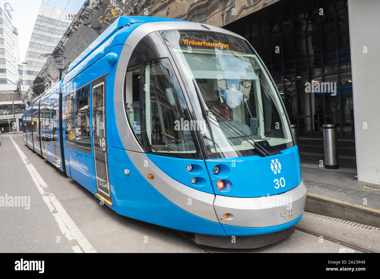 Wolverhampton,bound,Tram,in,city,centre,transport,transportation,hub ...