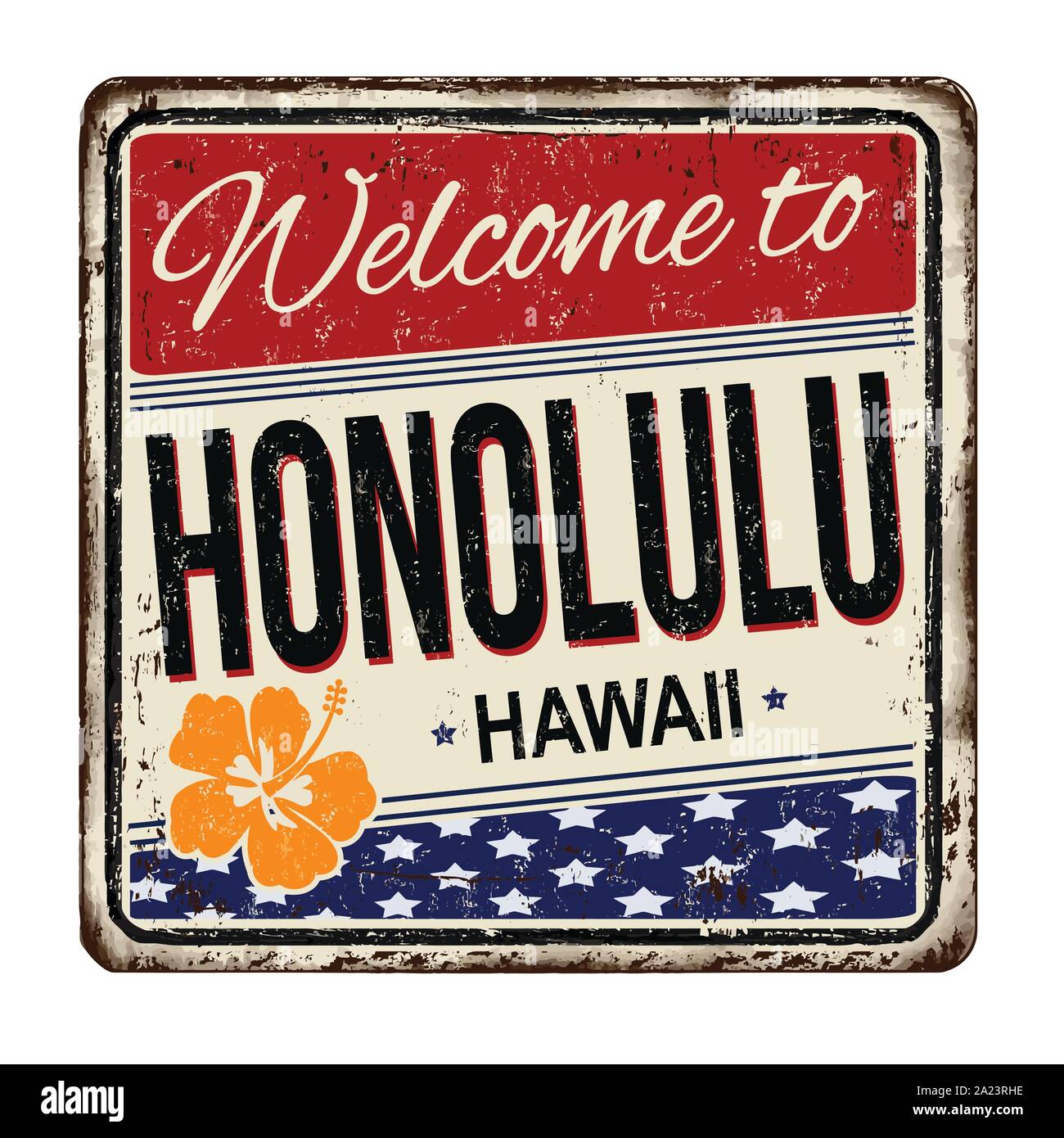 Honolulu hawaii Stock Vector Images - Alamy
