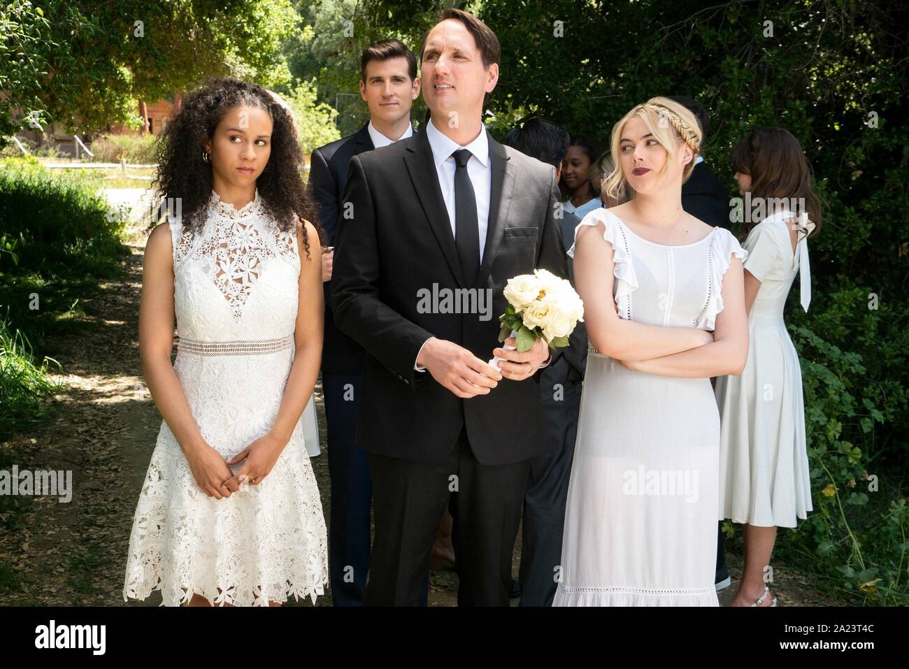 INTO THE DARK, from left: Jahkara J. Smith, Jonathan Chase, Jim Klock ...