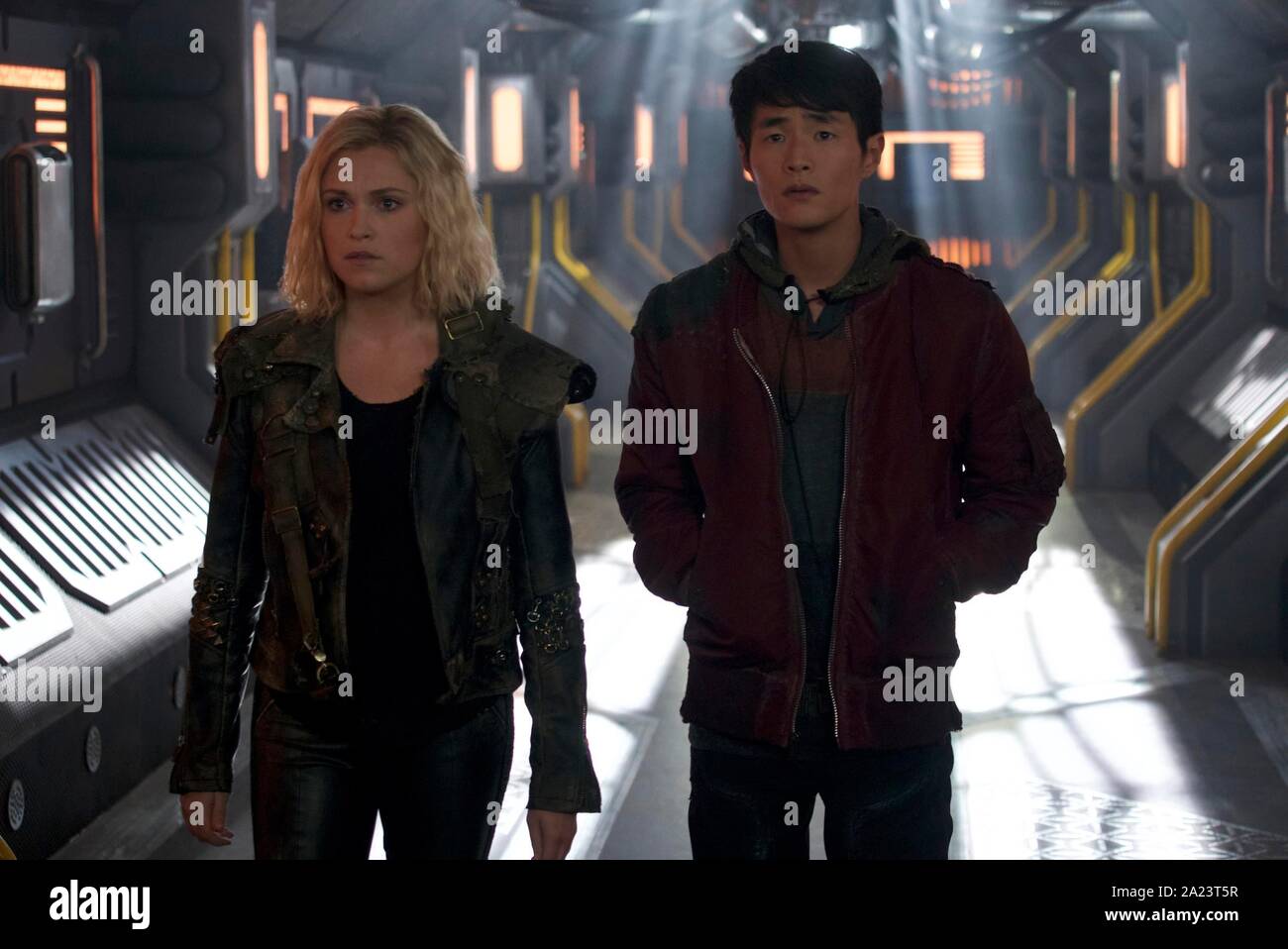 THE 100, from left: Eliza Taylor, Christopher Larkin, 'Nevermind ...