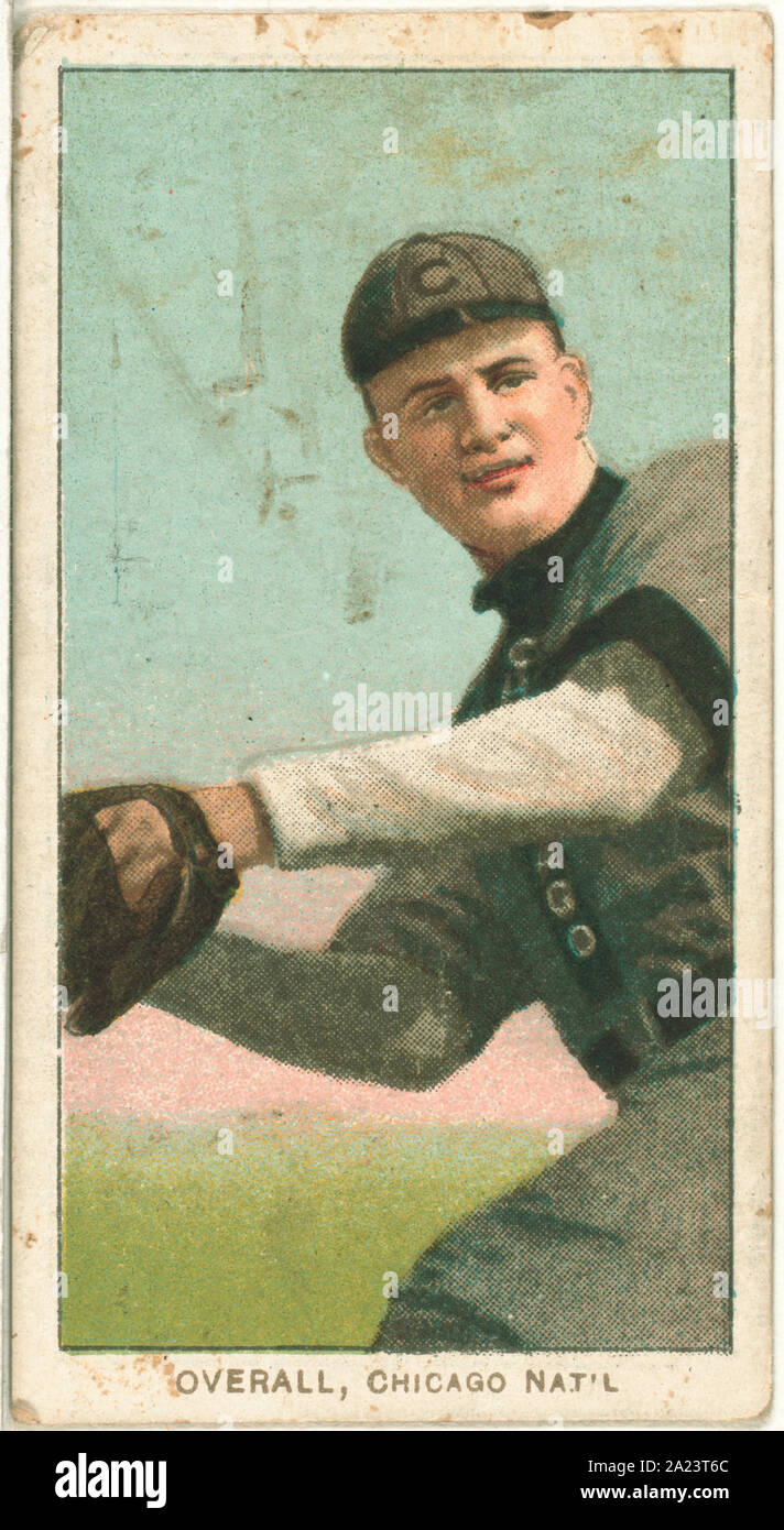 Orval Overall, Chicago Cubs, baseball card portrait Stock Photo - Alamy