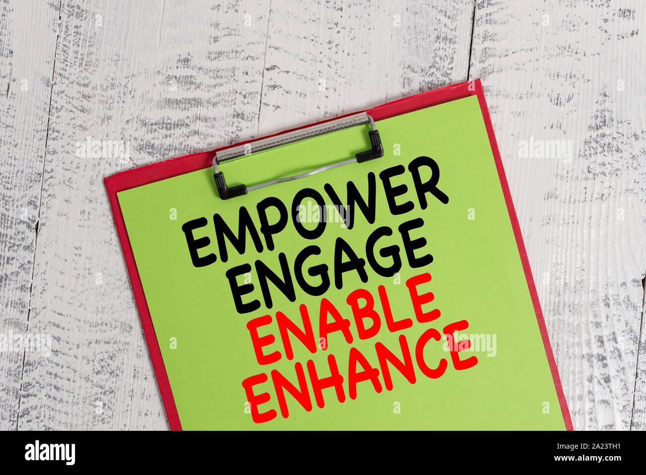 Word writing text Empower Engage Enable Enhance. Business photo ...