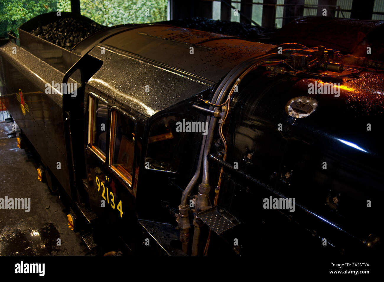 9f no 92134 steam locomotive hi-res stock photography and images - Alamy