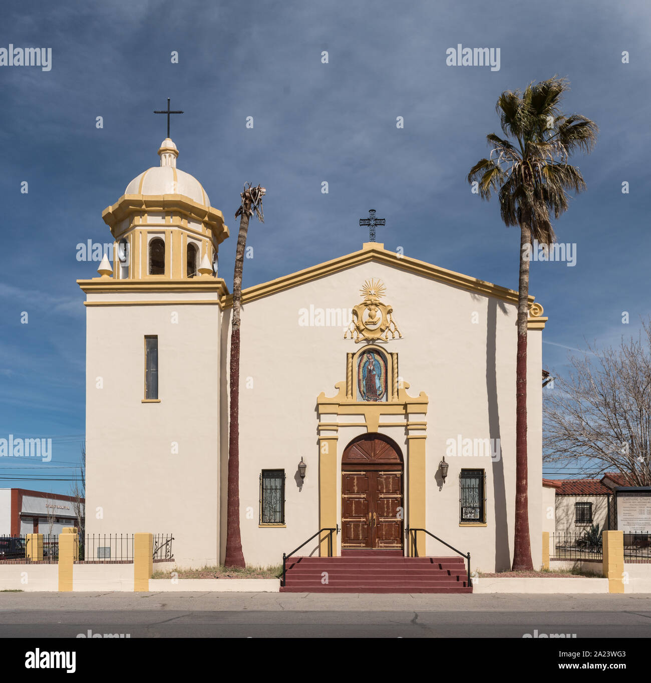 Our Lady of Guadaloupe Catholic Church in Fabens, Texas Stock Photo - Alamy