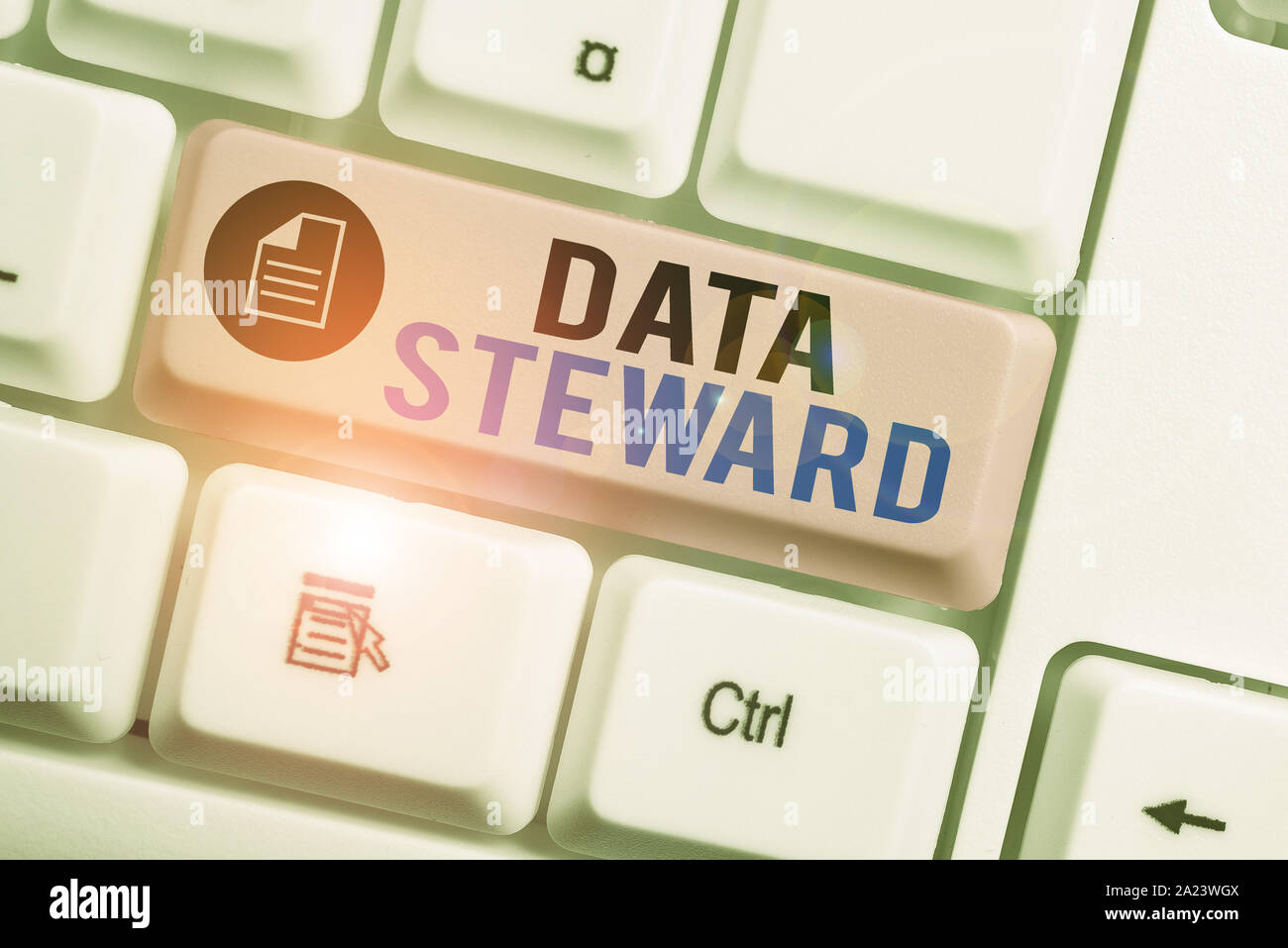 Word writing text Data Steward. Business photo showcasing responsible ...