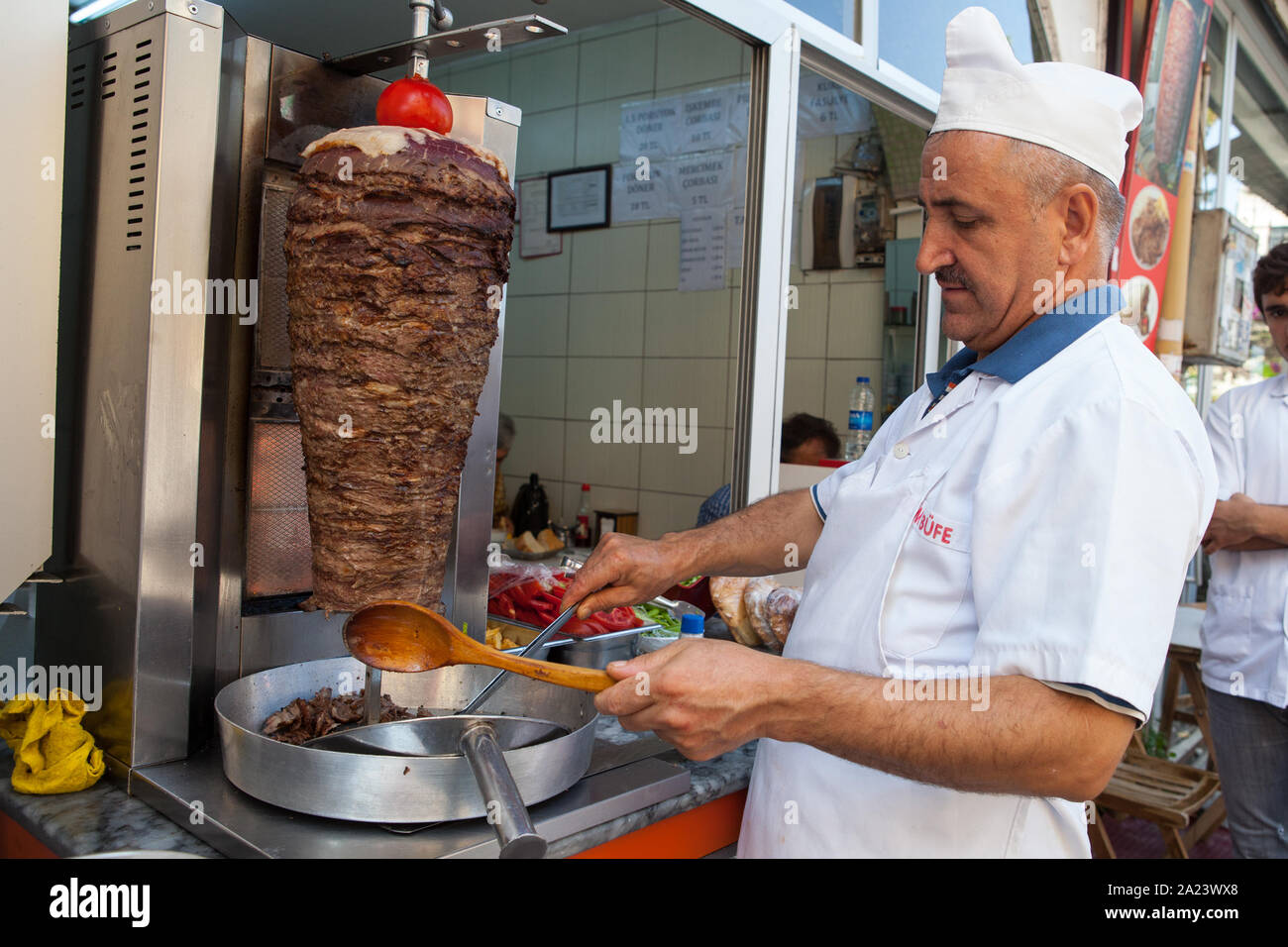 Man eating doner kebab hi-res stock photography and images - Alamy