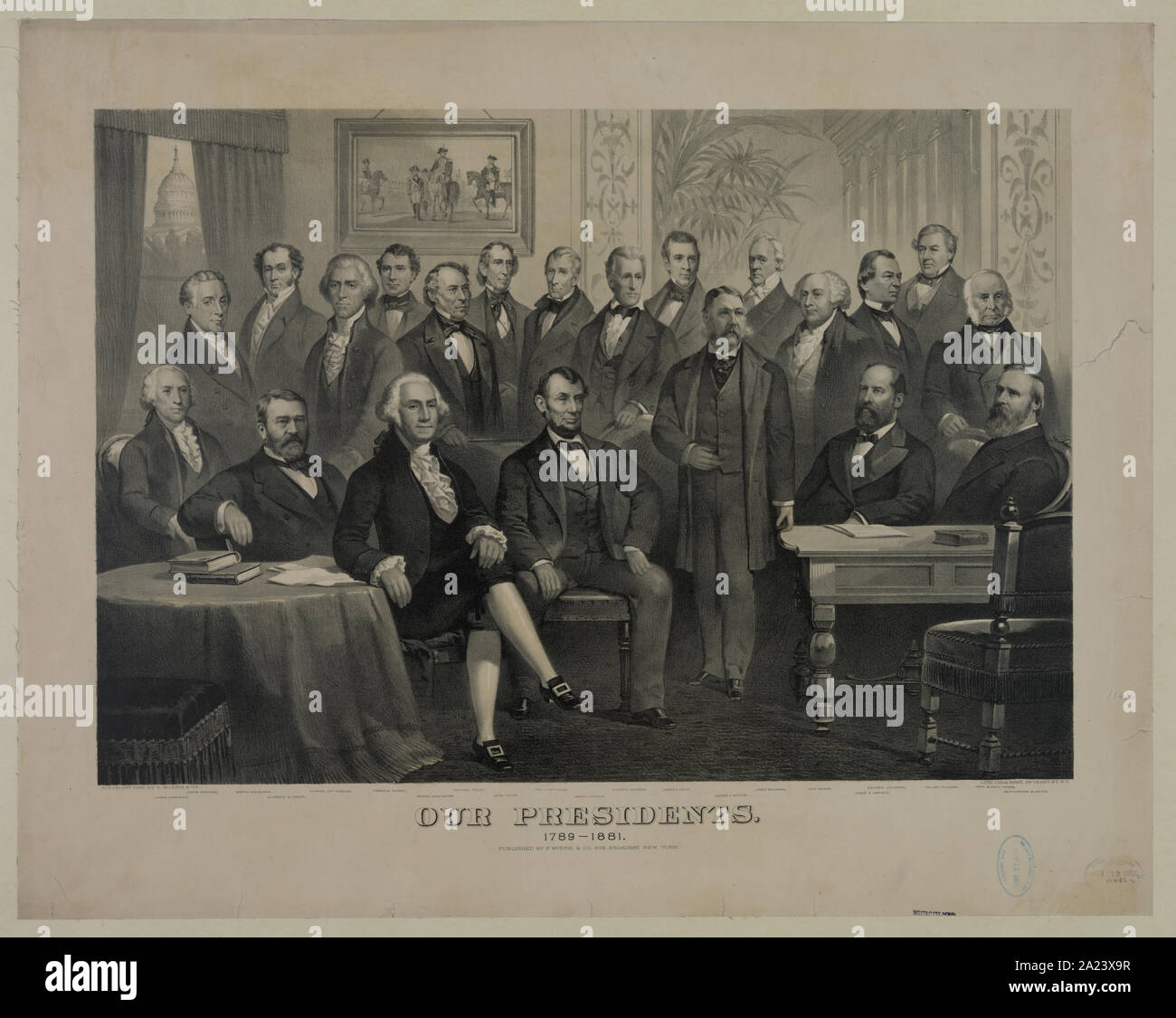 Our presidents. 1789-1881 Stock Photo - Alamy