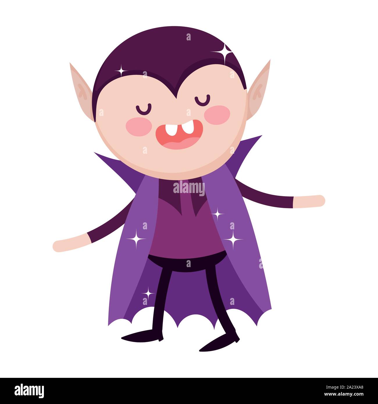 dracula trick or treat happy halloween vector illustration Stock Vector ...