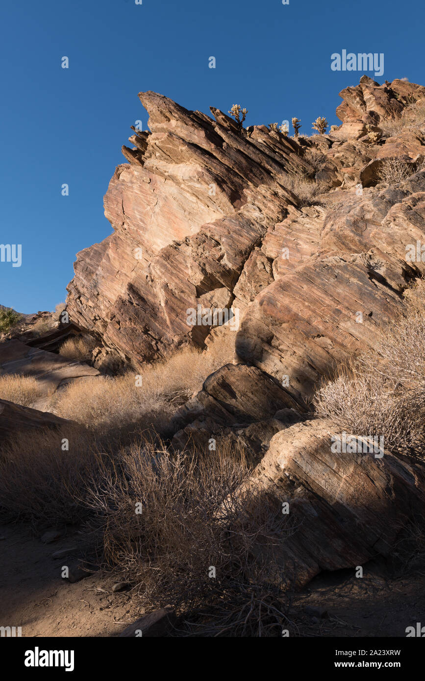 Outcroppings in Andreas Canyon, one of three Indian Canyons owned and ...