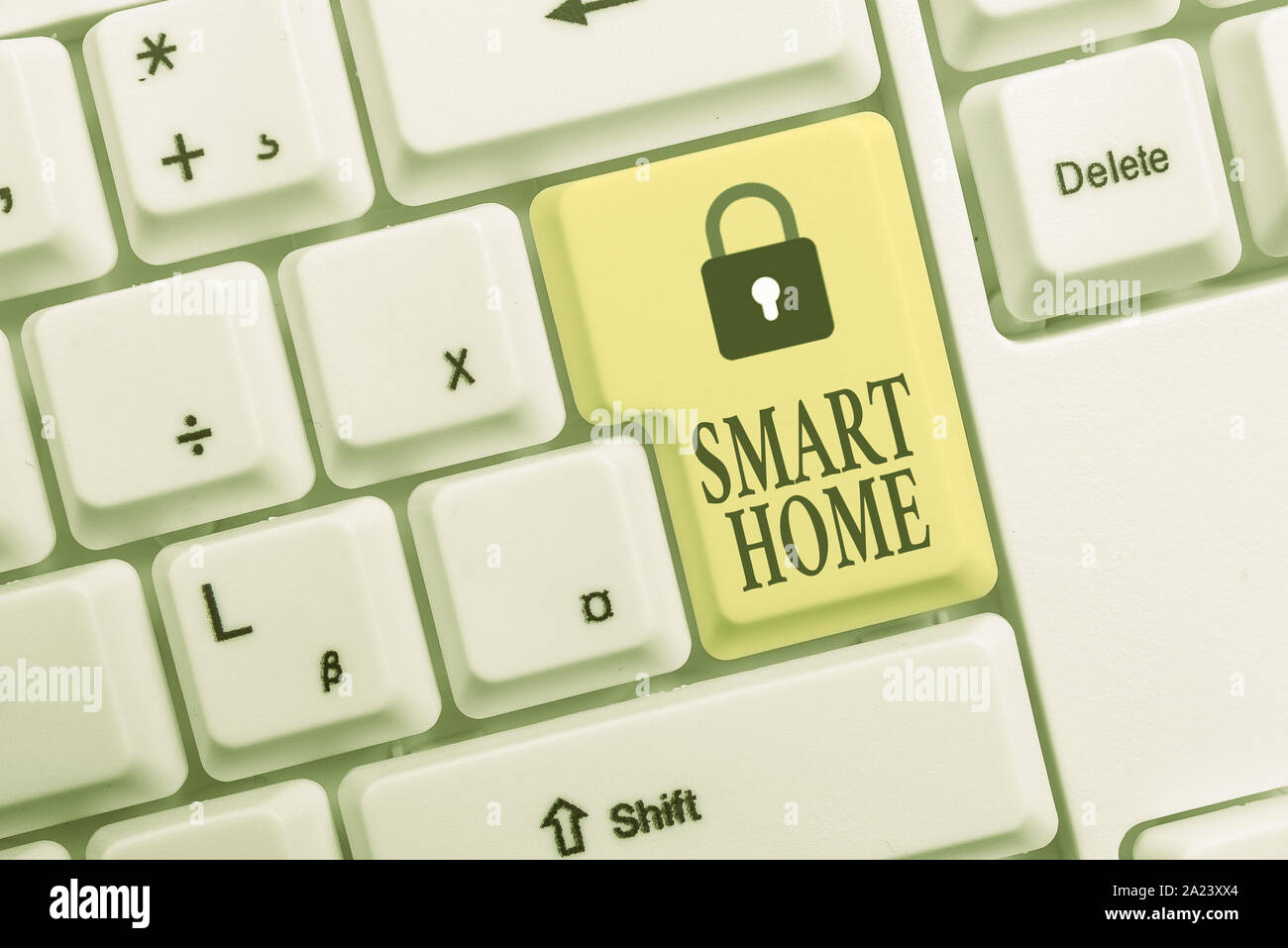 Text sign showing Smart Home. Business photo text automation system ... Text sign showing Smart Home. Business photo text automation system ...