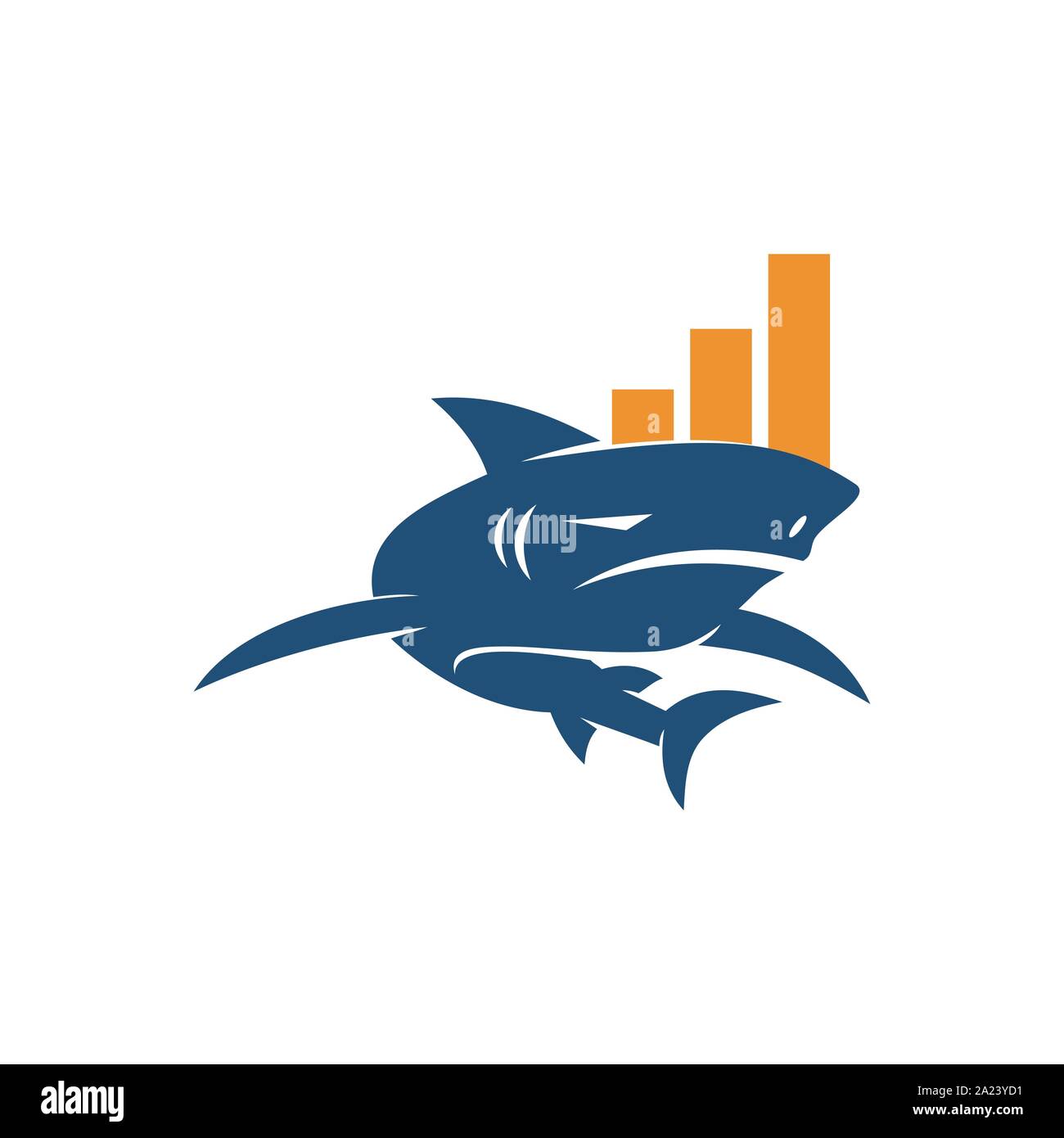 Shark Business logo design vector isolated concept template Stock ...