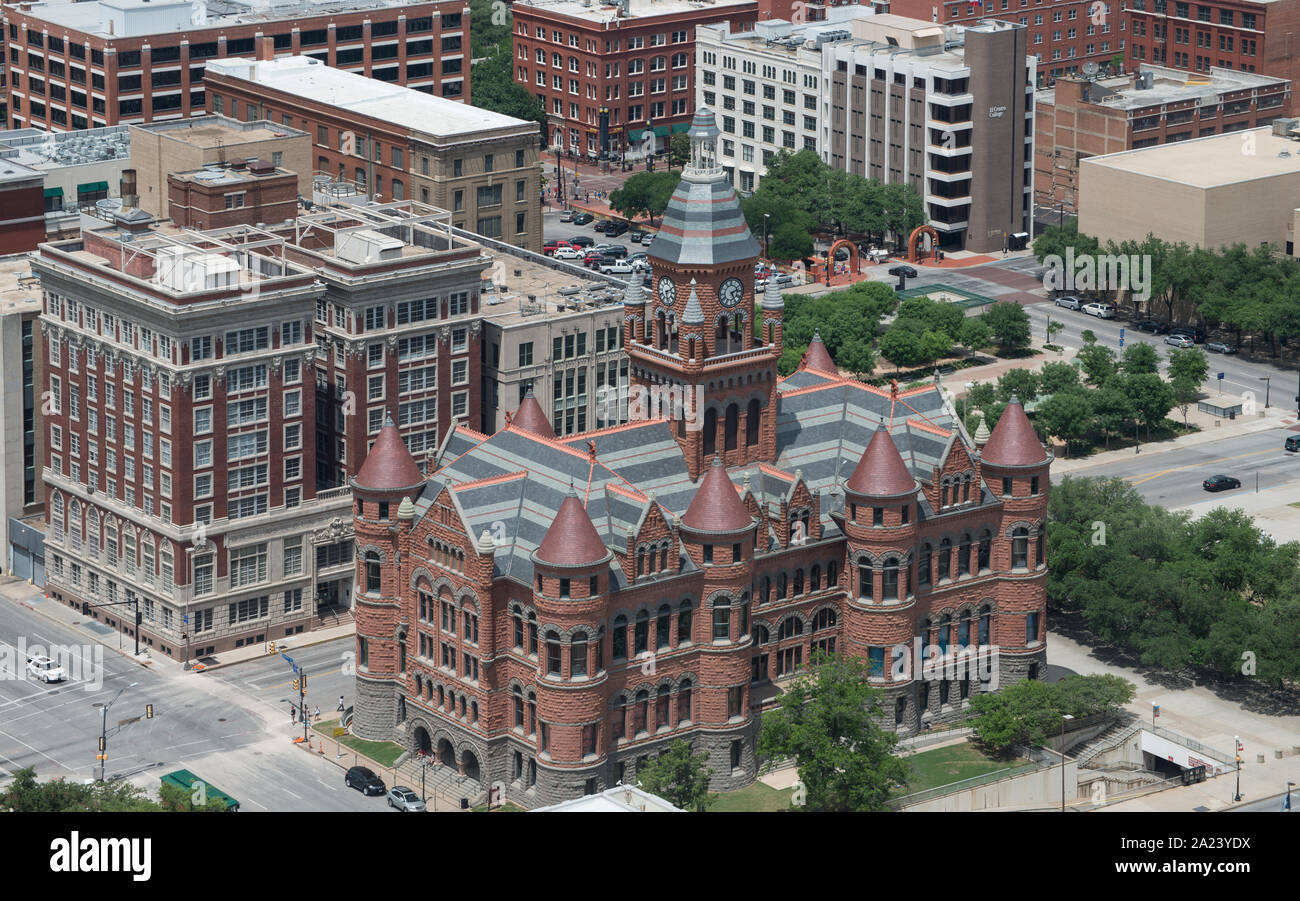 Overhead view of the former Dallas County Courthouse, fondly known ...