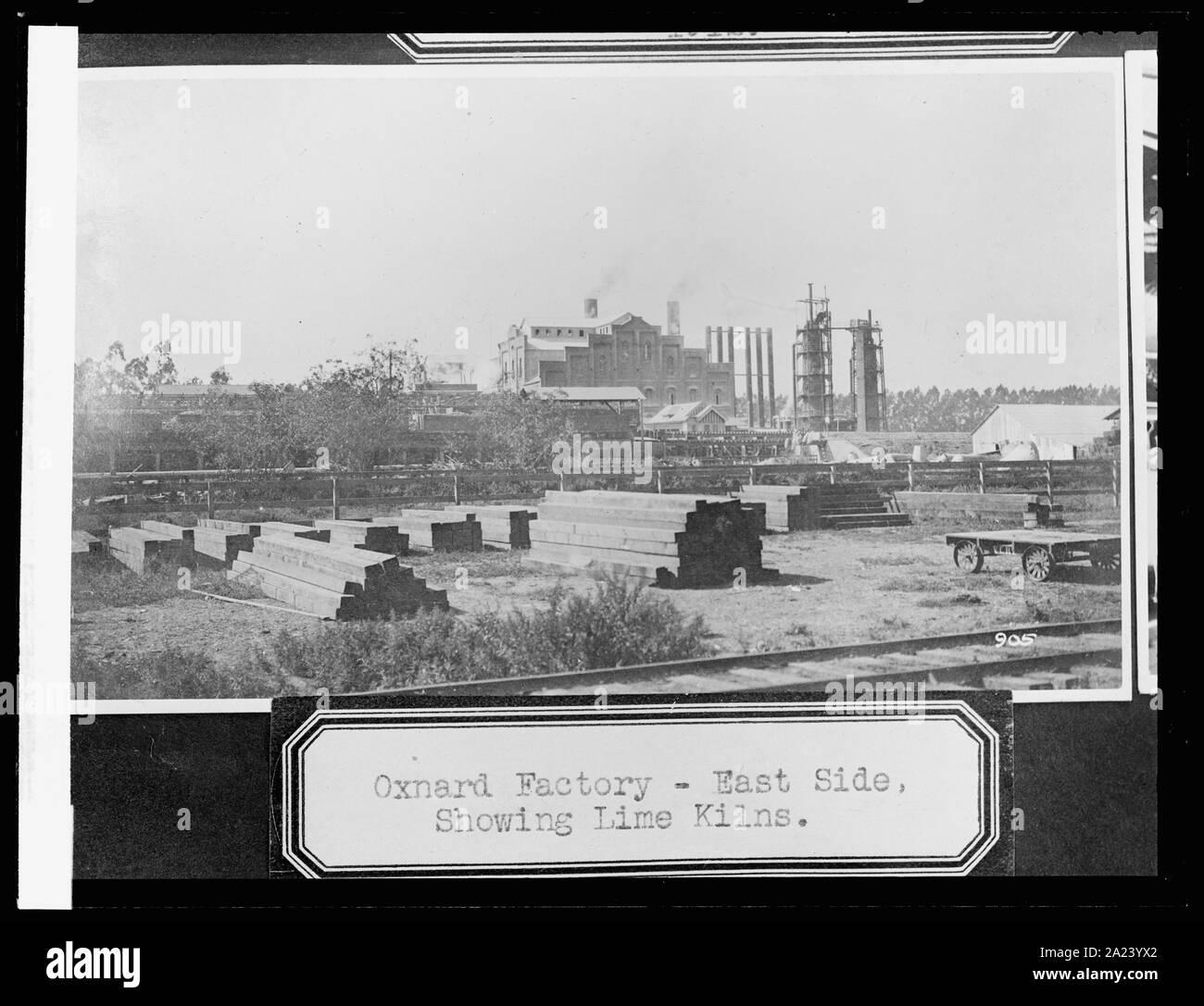 Oxnard, California, factory, east side, showing lime kilns Stock Photo ...
