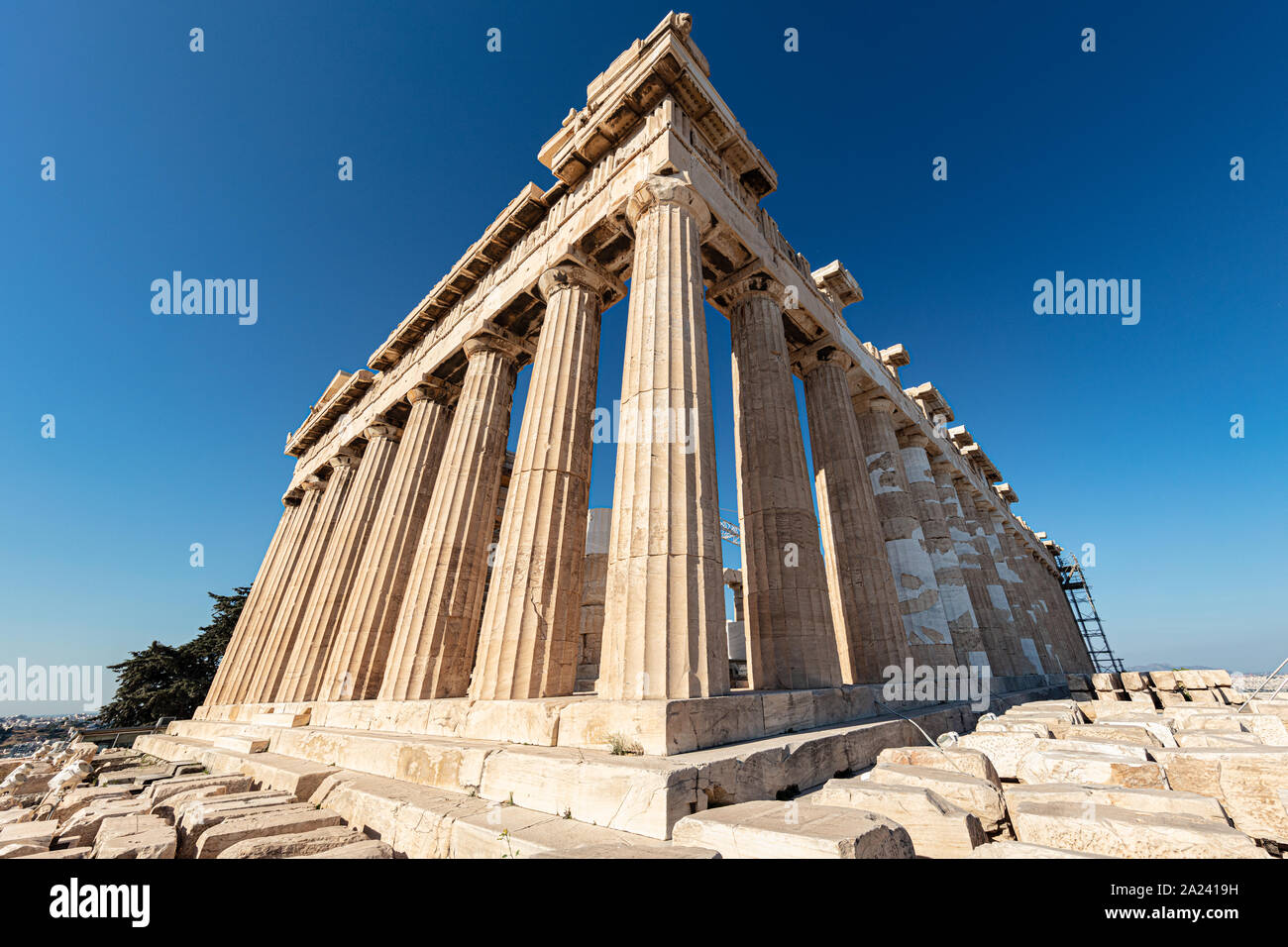 The acropolis, the most famous citadel in the world on the hills of ...
