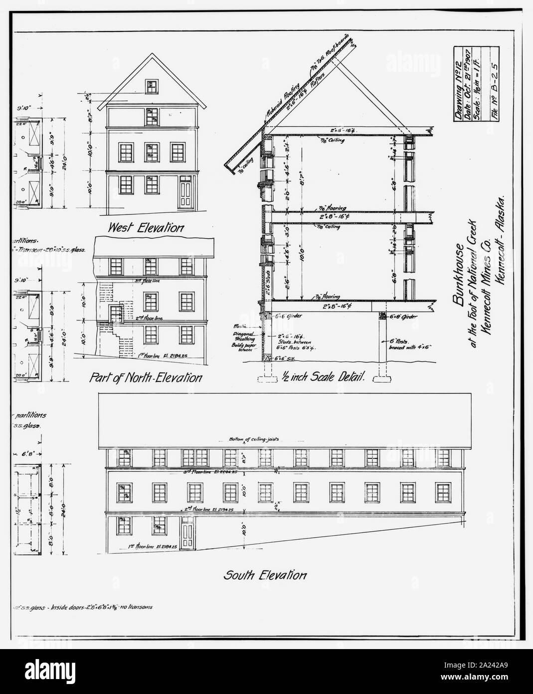 Bunkhouse or bunkbarn Black and White Stock Photos & Images - Alamy