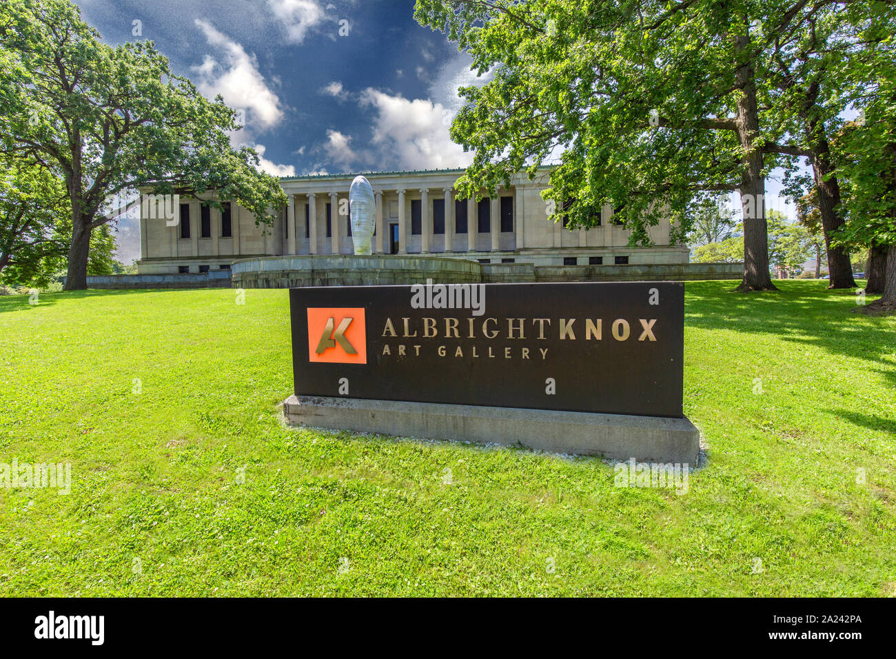 Buffalo, USA-20 July, 2019: Albright-Knox Art Gallery, a major ...