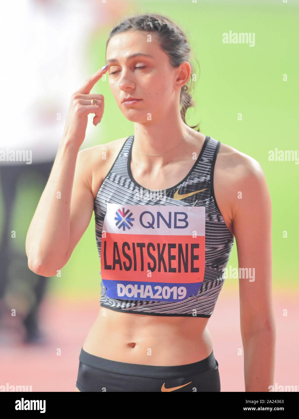 Mariya Lasitskene (Russia). High Jump Women Gold Medal. IAAF World ...
