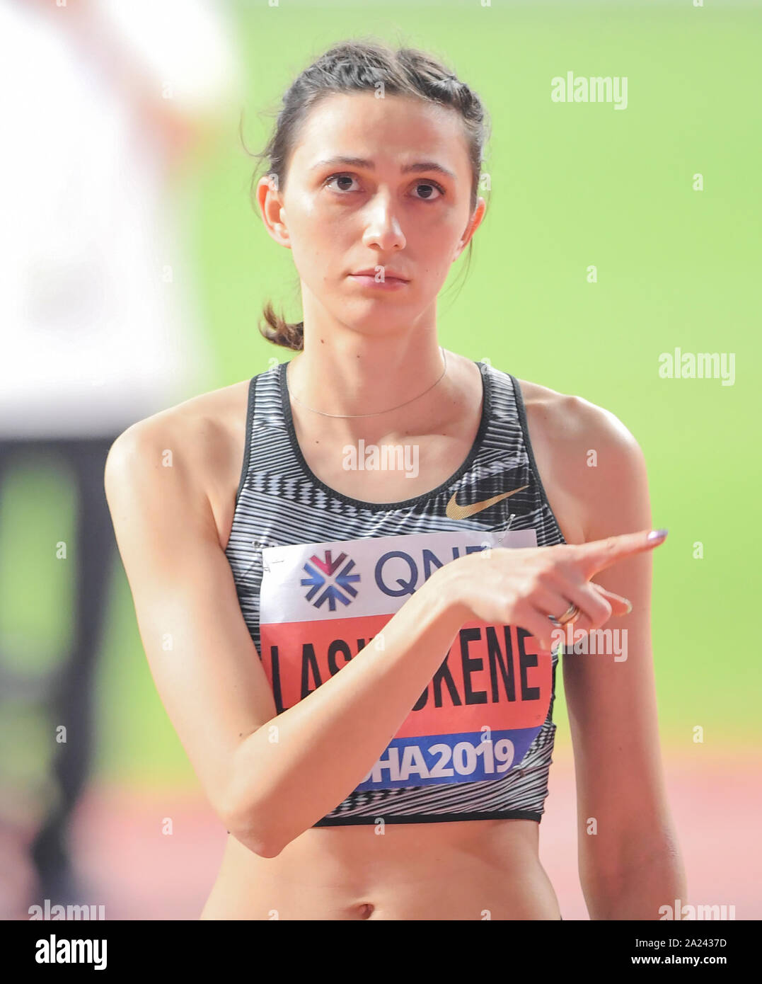 Mariya Lasitskene (Russia). High Jump Women Gold Medal. IAAF World ...