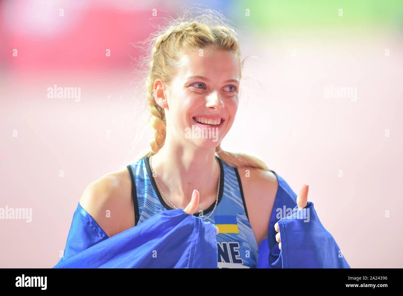 Yaroslava Mahuchikh (Ukraine). High Jump Women Silver Medal. IAAF World ...