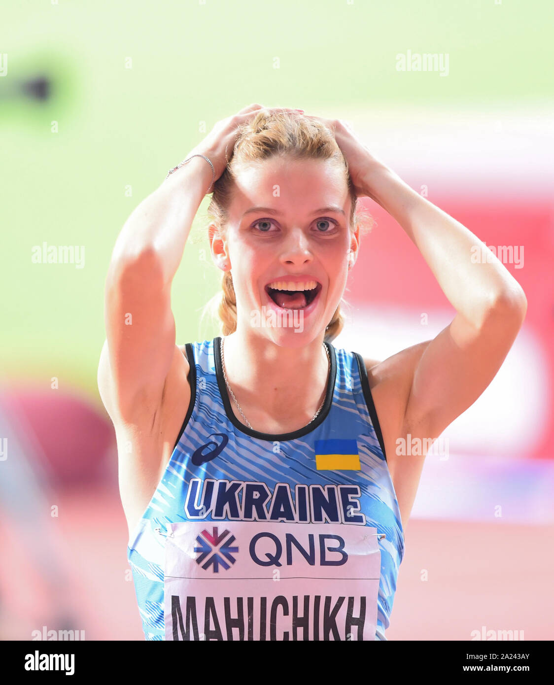 Yaroslava Mahuchikh (Ukraine). High Jump Women Silver Medal. IAAF World ...