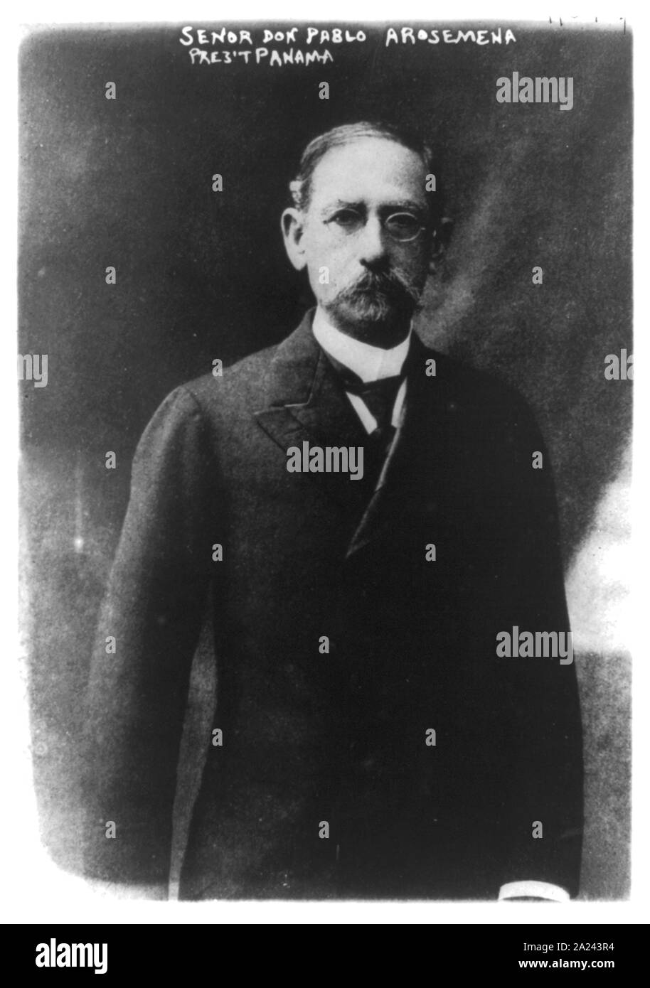 Pablo Arosemena, acting President of Panama, half-length portrait ...