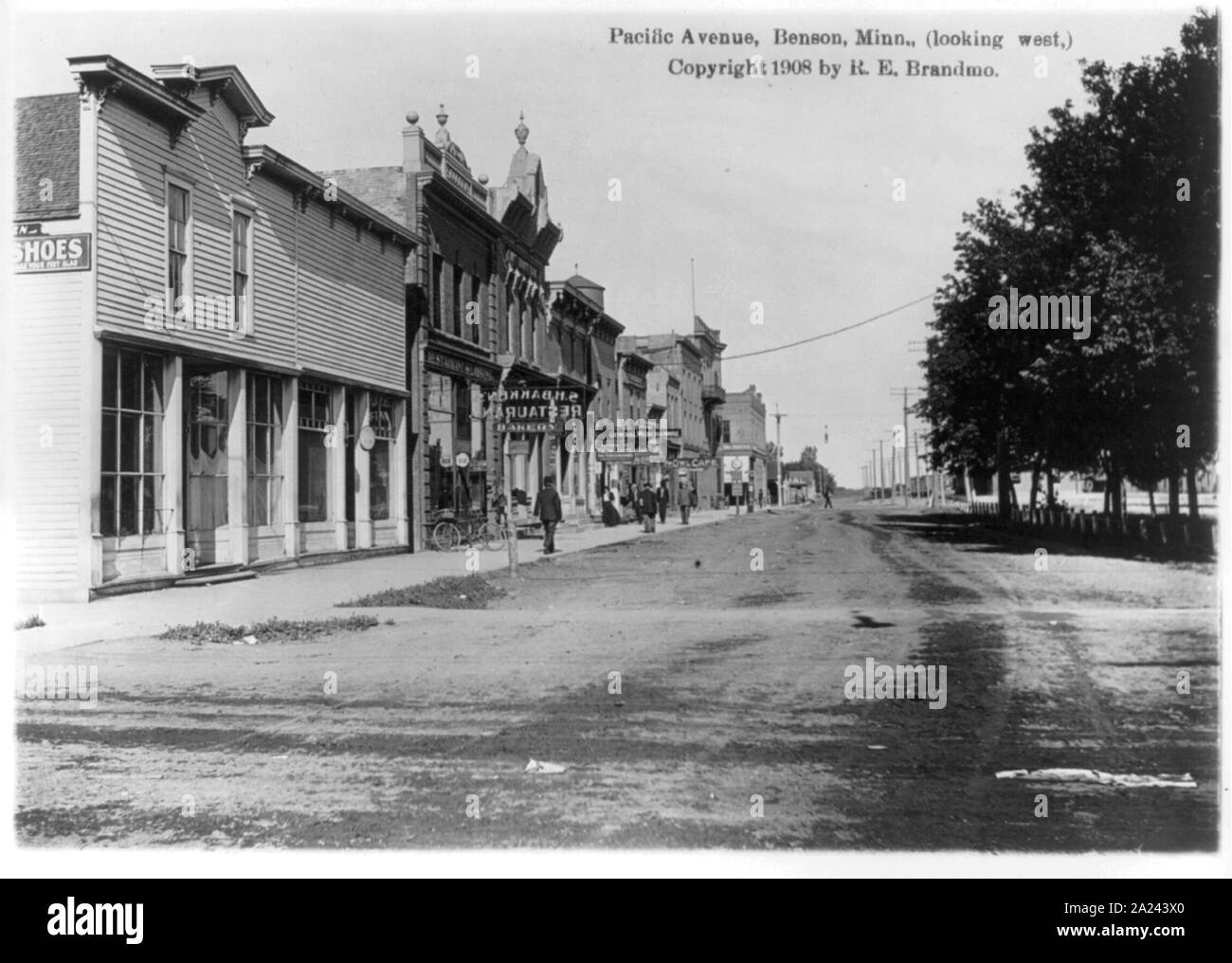 Pacific Avenue, Benson, Minn., looking west Stock Photo - Alamy