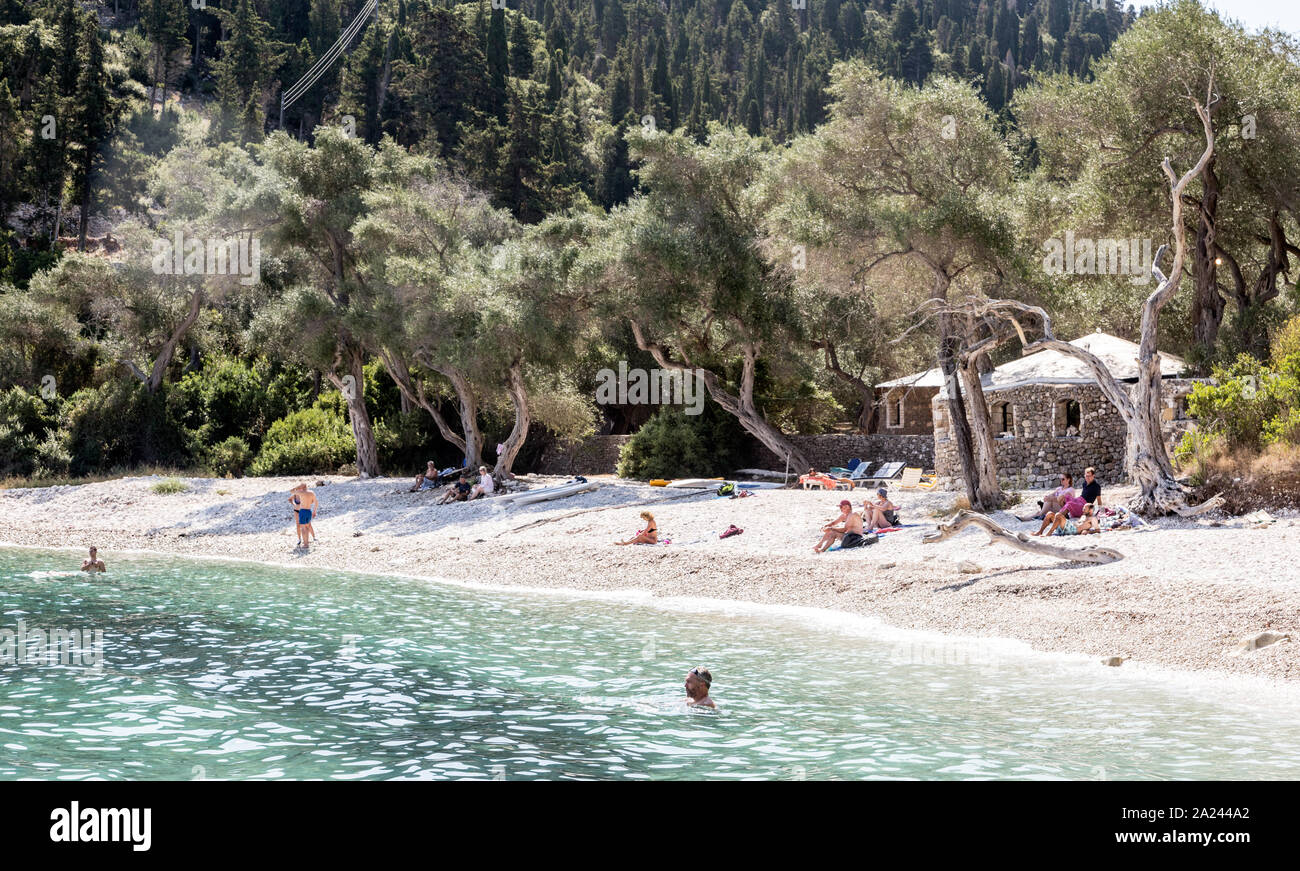 Orkos Beach Paxos Greek Islands Greece Stock Photo - Alamy