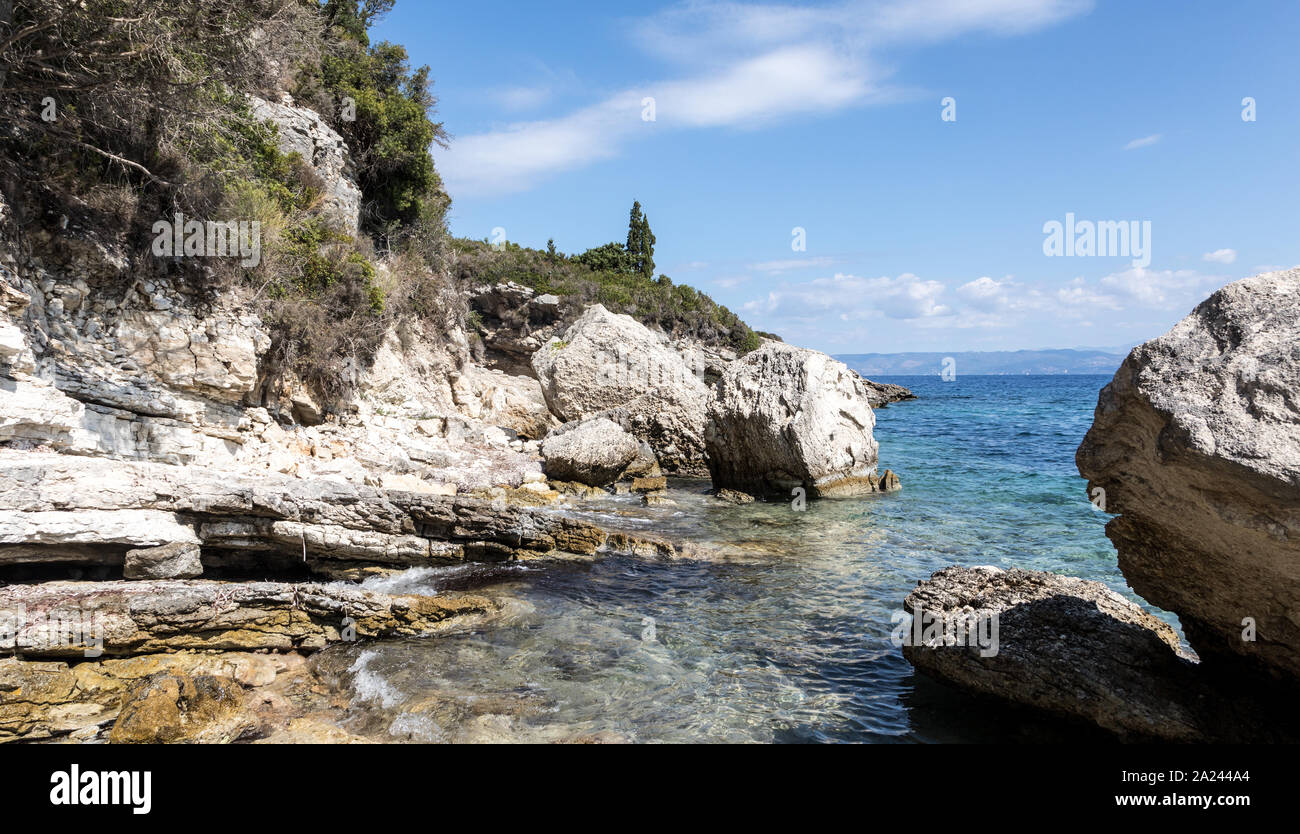 Kipos Beach Paxos Greek Islands Greece Stock Photo - Alamy
