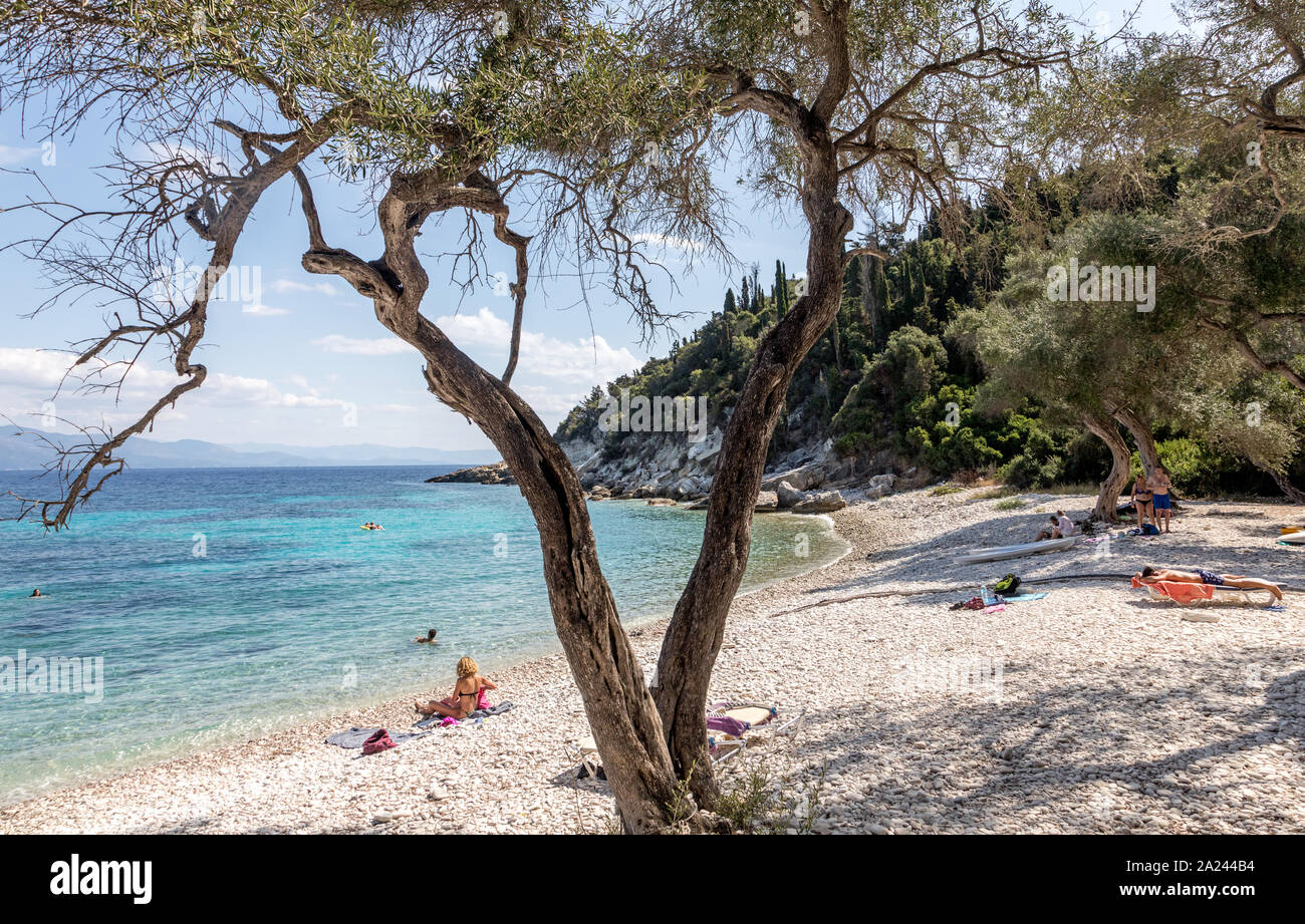 Orkos Beach Paxos Greek Islands Greece Stock Photo - Alamy