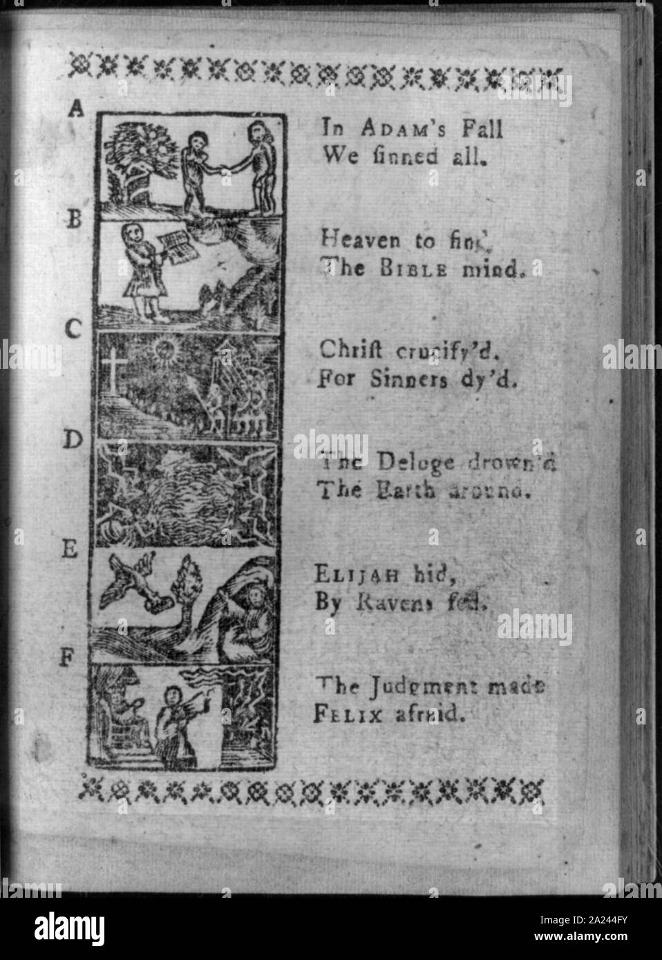 New England Primer High Resolution Stock Photography and Images - Alamy