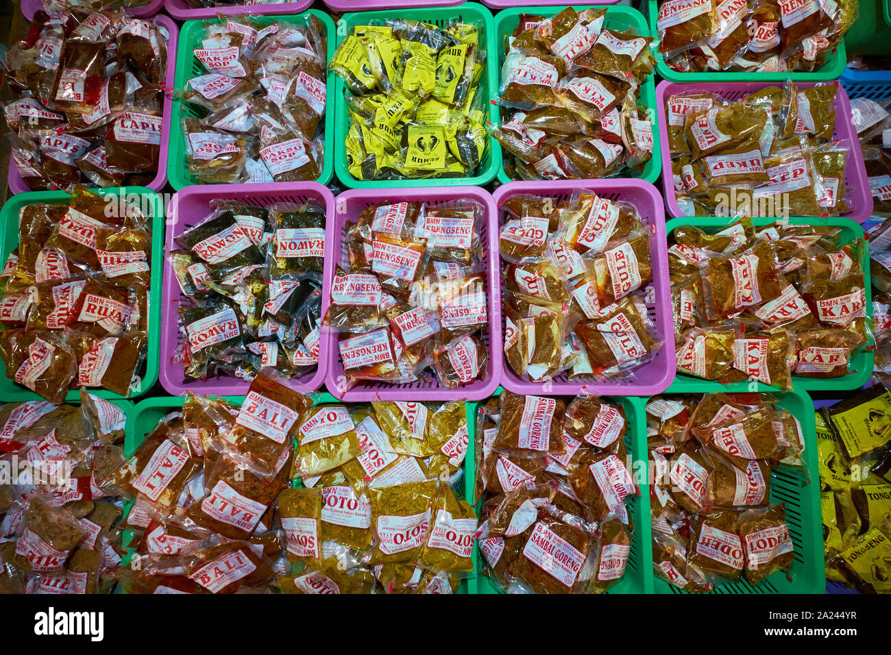 A wide variety and selection of pre-packaged spices and seasonings for ...