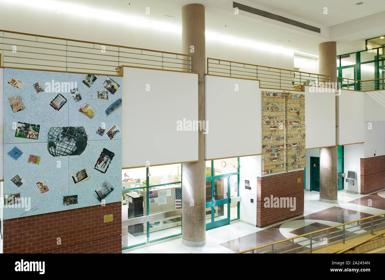 Painting Queens: Festival lobby, Joseph P. Addabbo Federal Building ...
