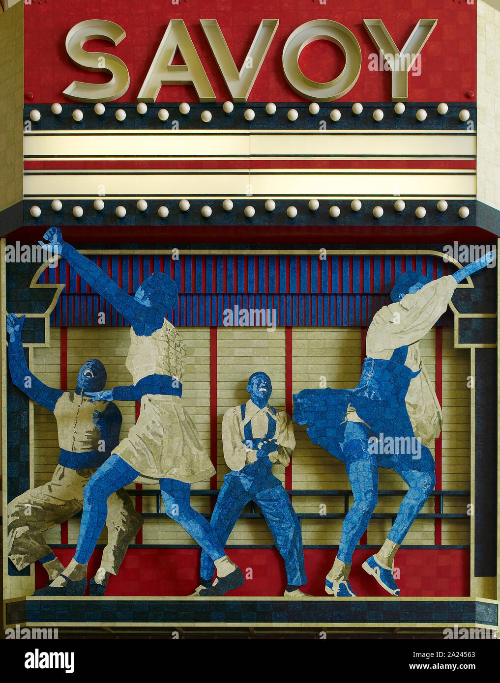 Painting Savoy located in interior lobby of Joseph P. Addabbo Federal ...