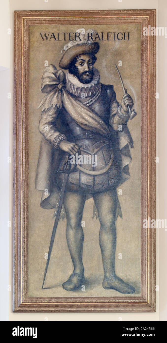 Sir walter raleigh painting hi-res stock photography and images - Alamy