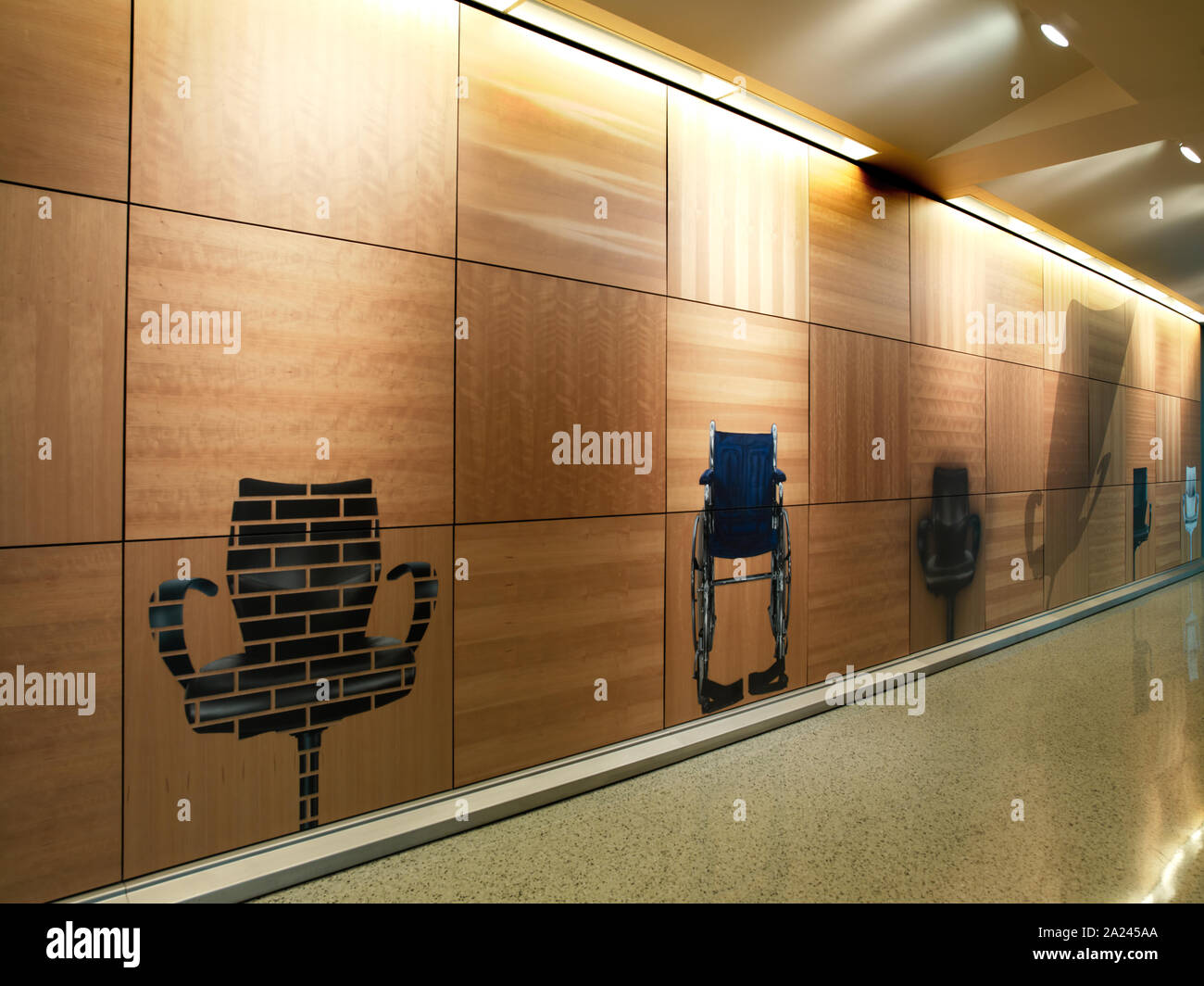 Painting Three Sets of Twelve at interior main lobby of the U.S ...