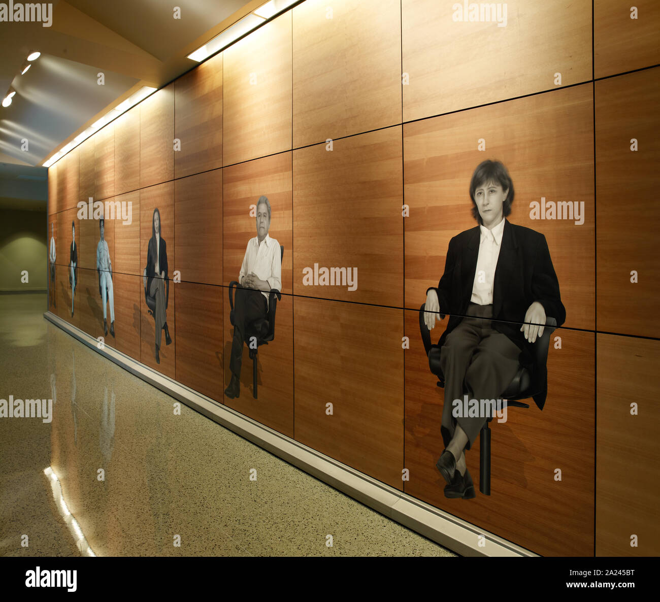 Painting Three Sets of Twelve at interior main lobby of the U.S ...