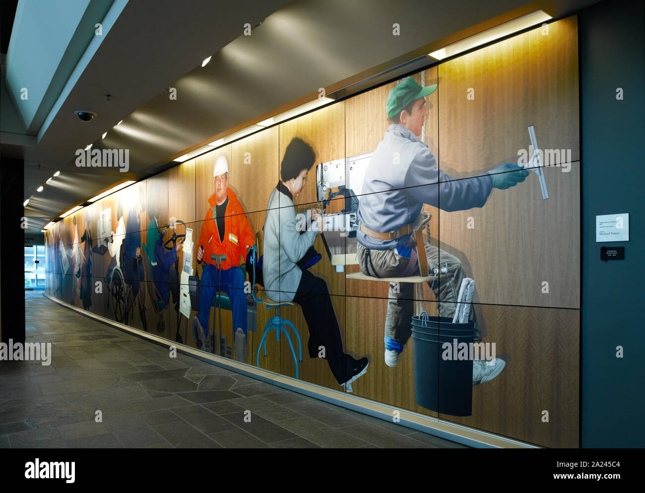Painting Three Sets of Twelve at interior main lobby of the U.S ...