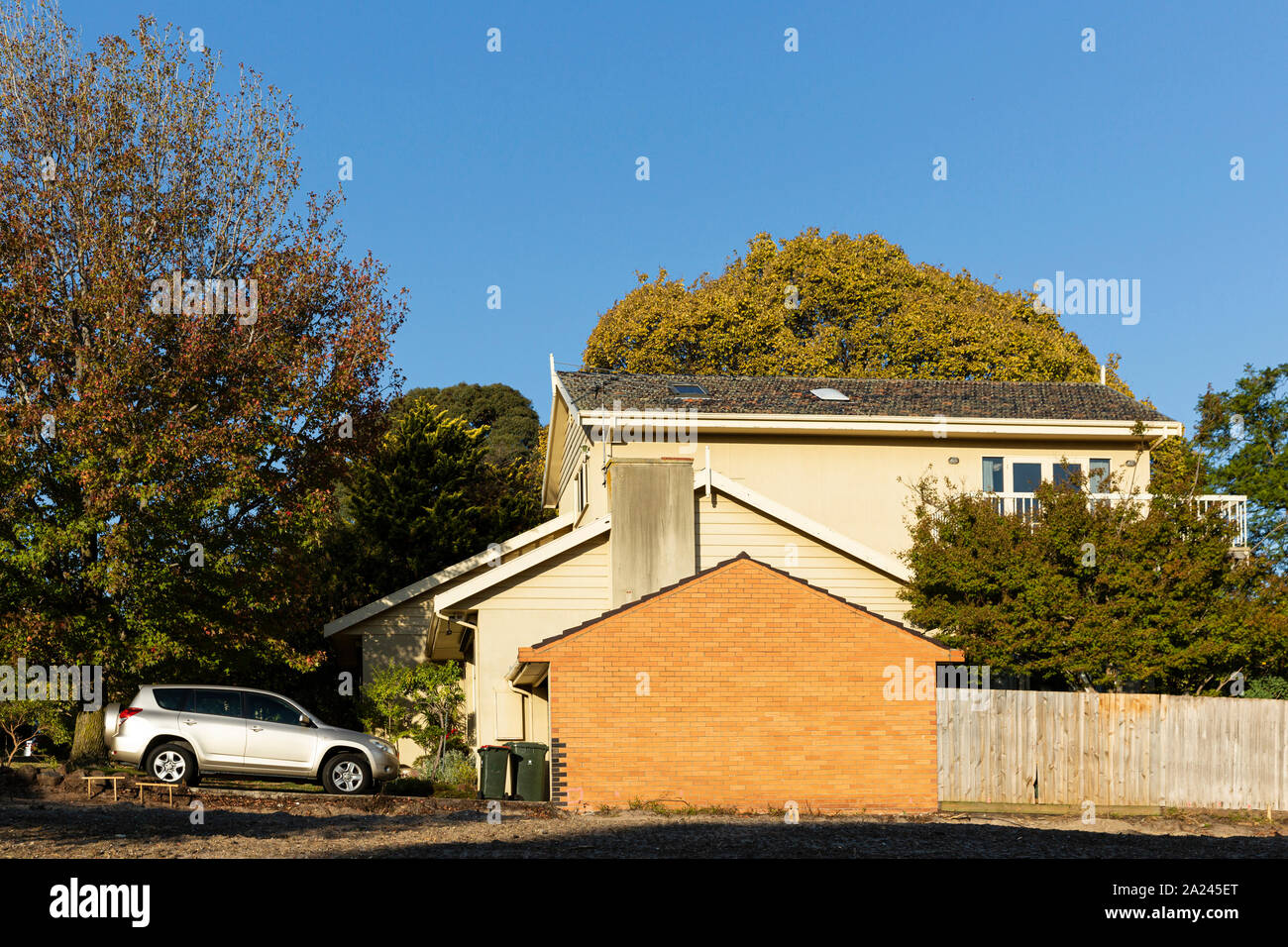 Empty neighborhood block recently cleared for new development Stock ...