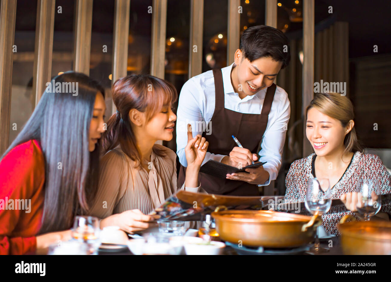 Taking food order hi-res stock photography and images - Alamy