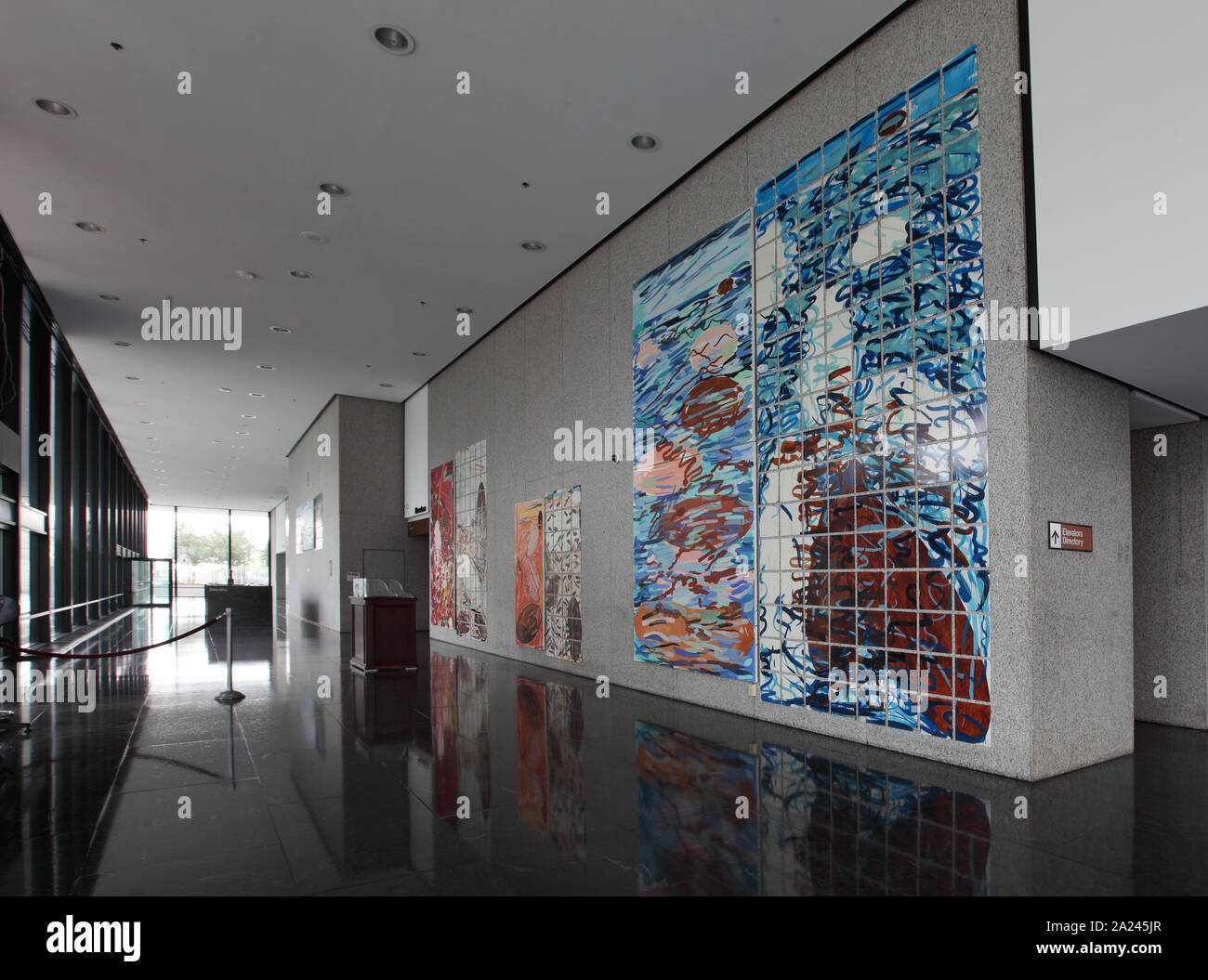 Paintings Swimmers Atlanta at the Russell Federal Building & U.S ...