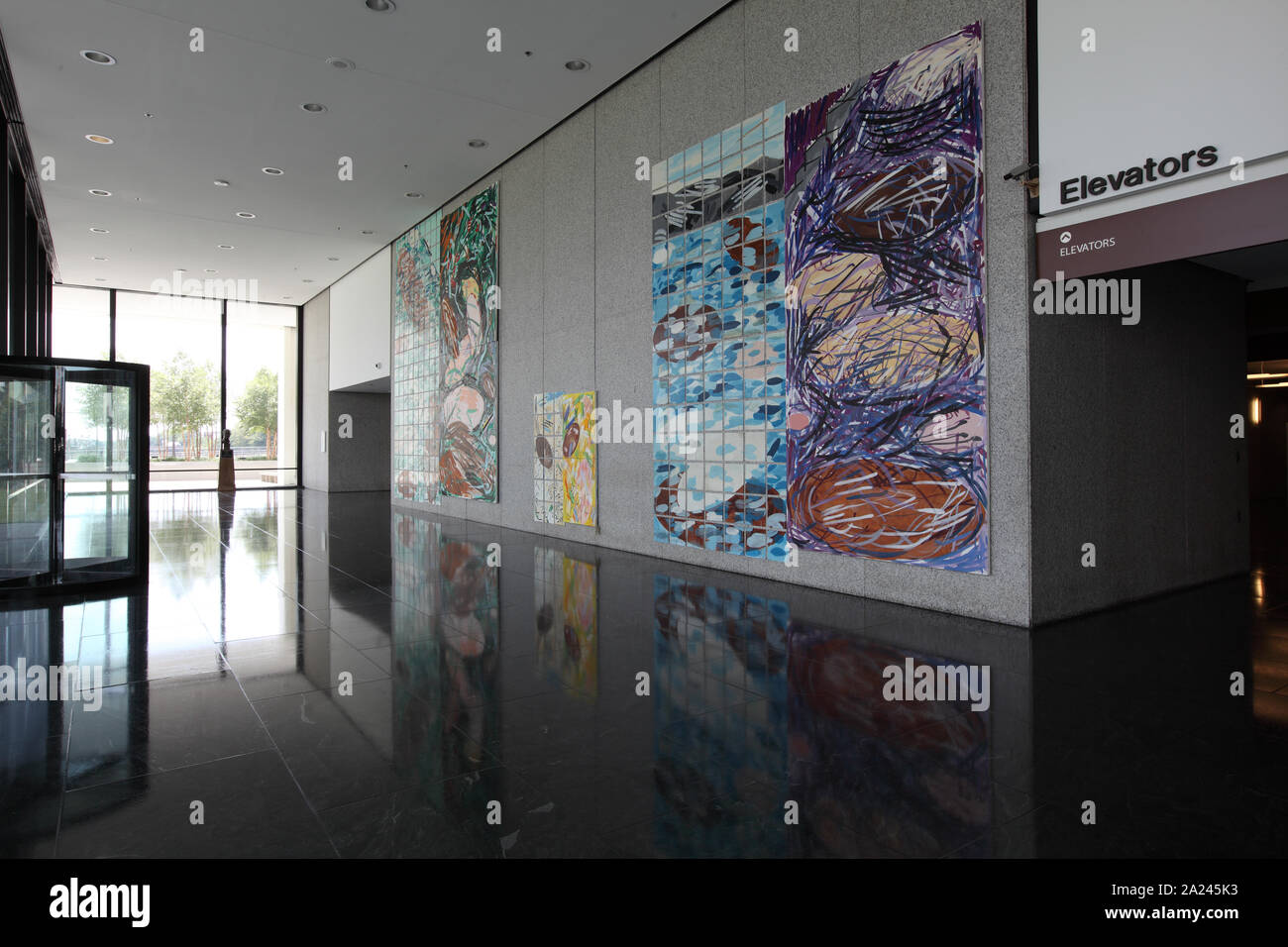 Paintings Swimmers Atlanta at the Russell Federal Building & U.S ...