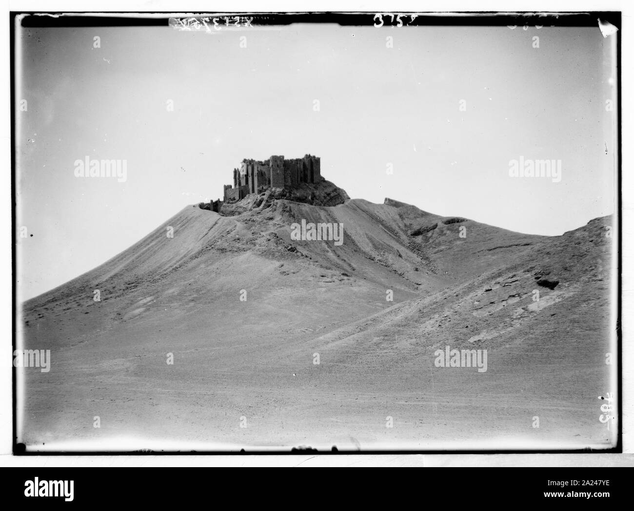 Palmyra. The Turkish castle. Kala'at Ibn Na'an Stock Photo - Alamy