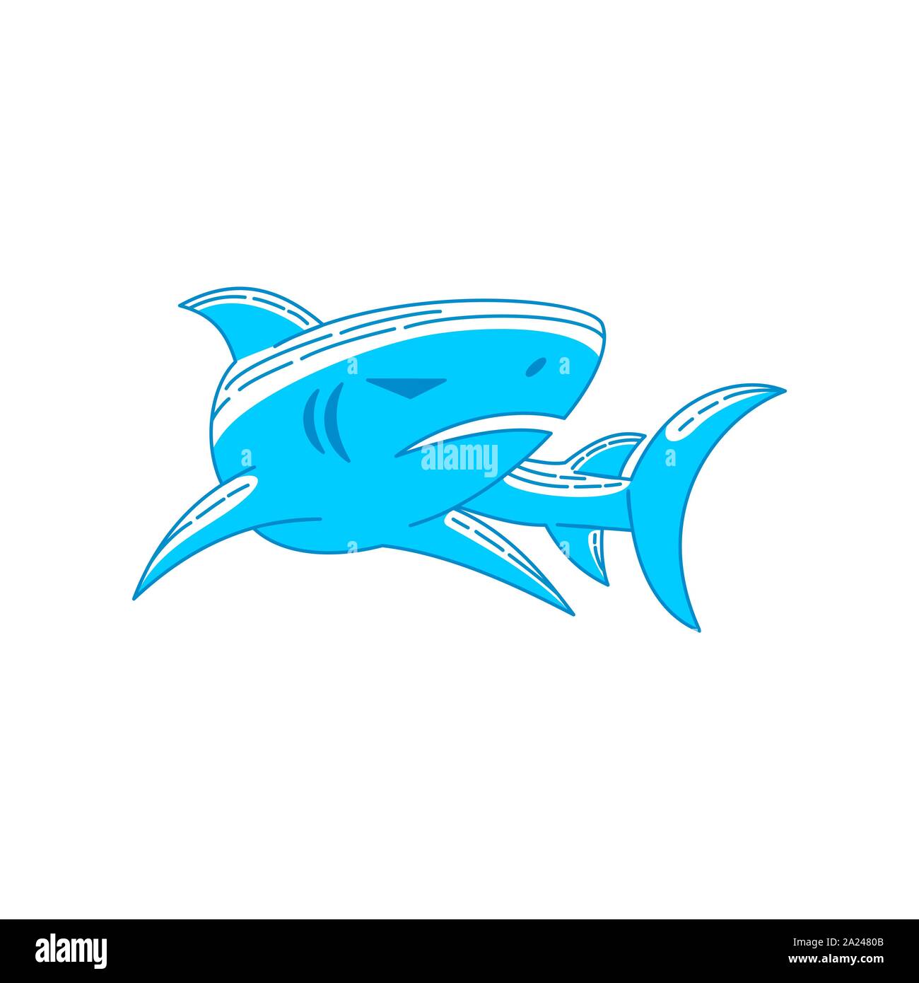 Shark identity logo hi-res stock photography and images - Alamy