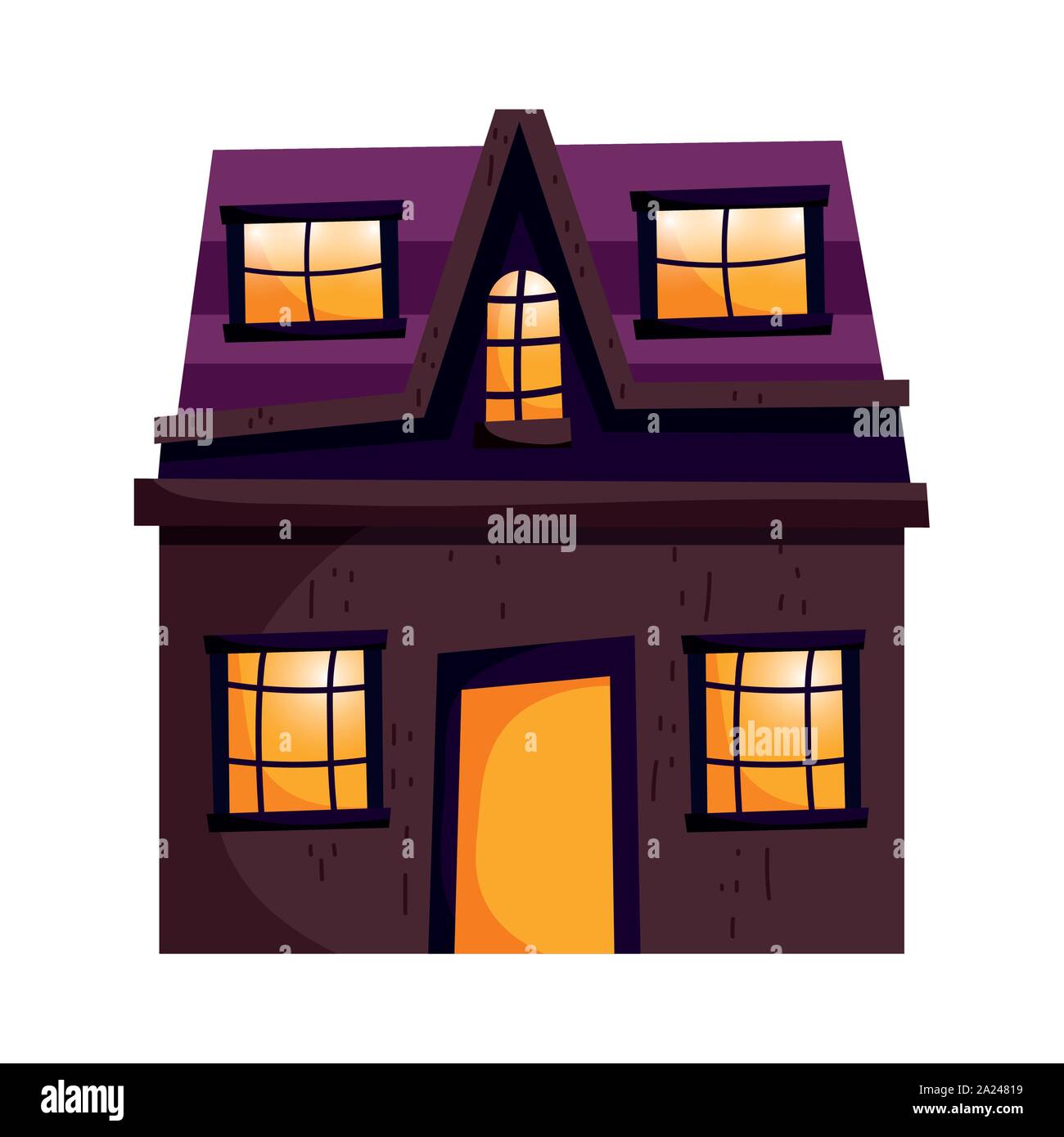 house wooden rural architecture icon vector illustration Stock Vector ...